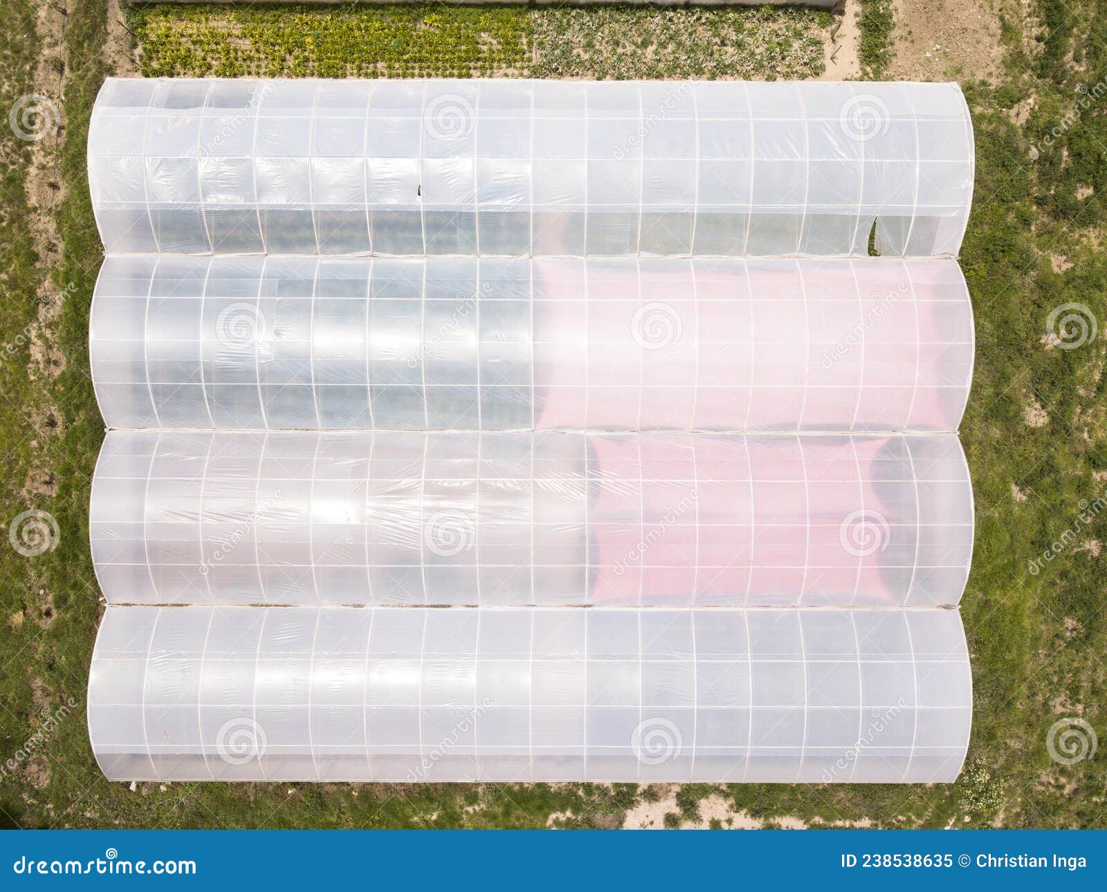 Aerial View of a Greenhouse in Rural Side of Urubamba Cusco. Stock ...