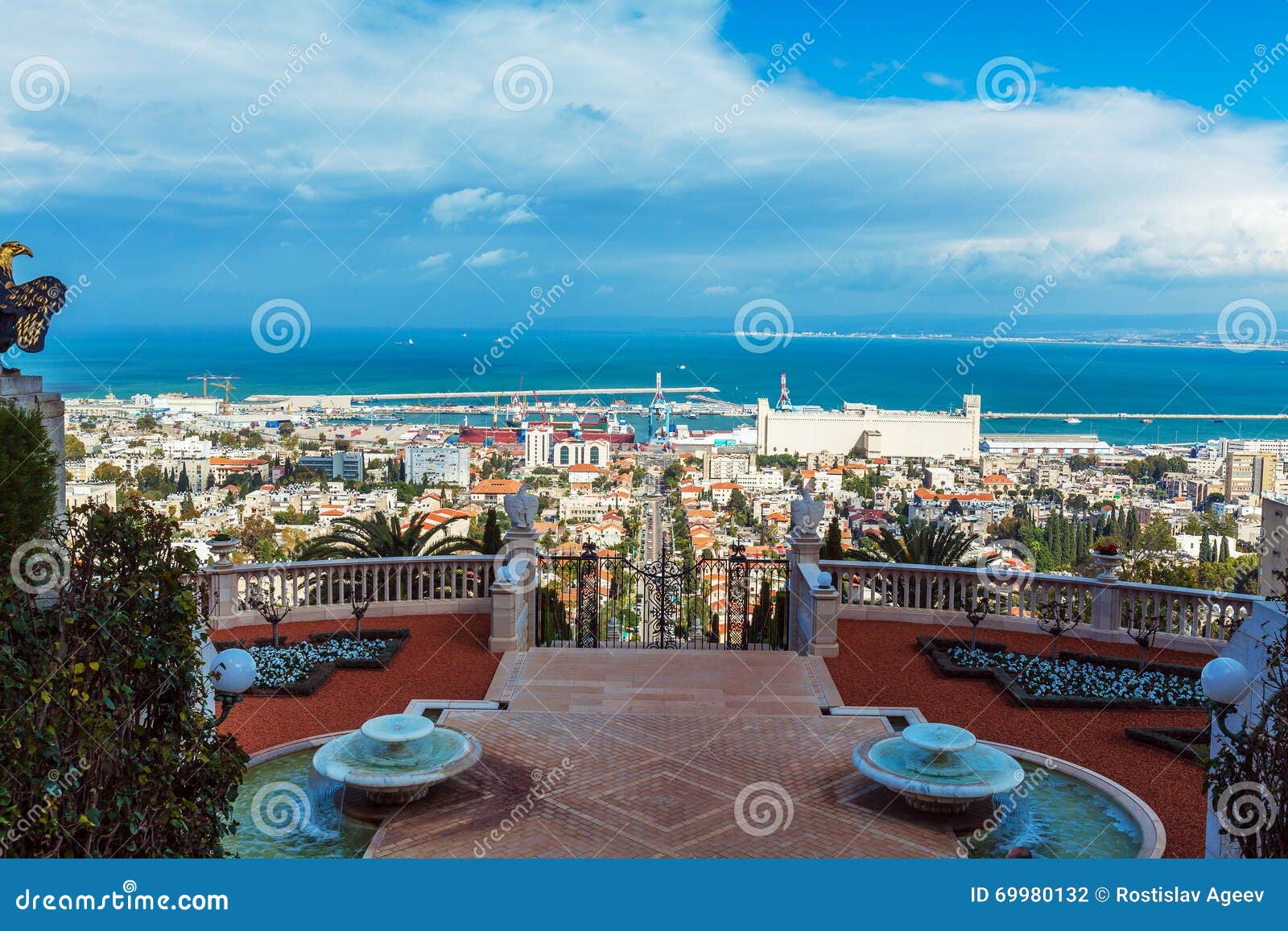 Aerial View of Haifa, Israel Stock Photo - Image of landscape ...