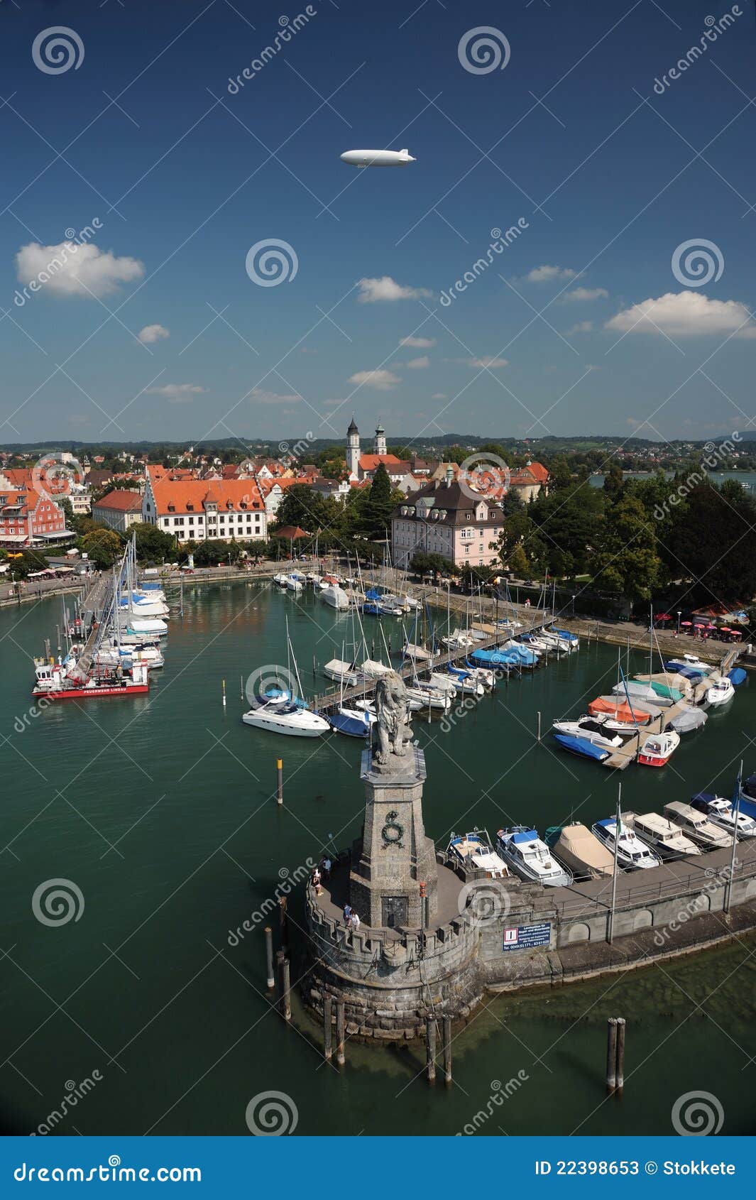 Aerial View of a Harbor stock image. Image of bavaria - 22398653