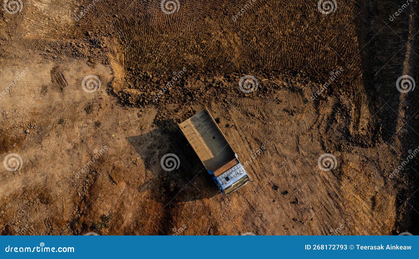 Aerial View of Heavy Earthmovers in Construction Site Stock Image ...