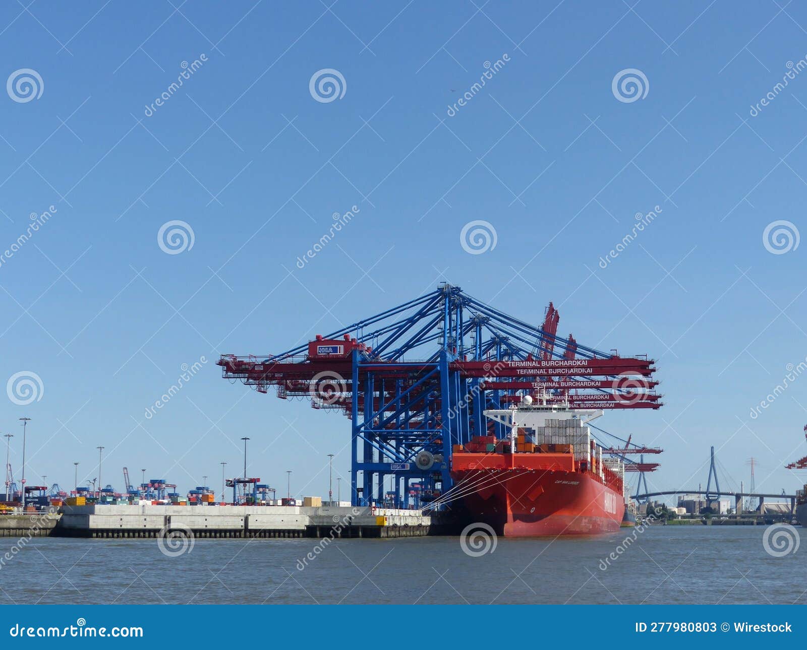 Aerial View of HHLA Container Terminal Burchardkai (CTB) Editorial ... Aerial View of HHLA Container Terminal Burchardkai (CTB) Editorial ...