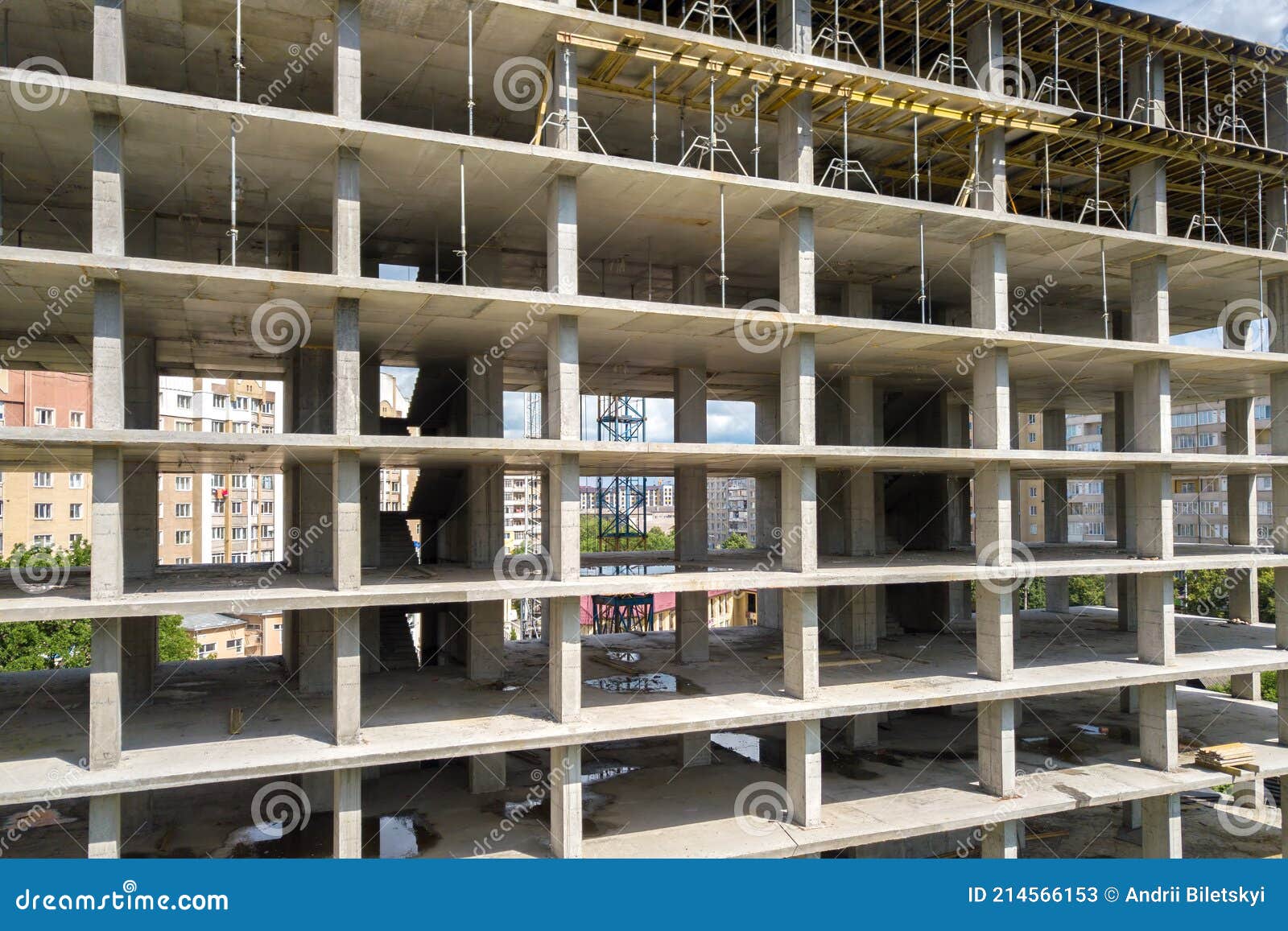 Frame-monolithic Construction. Building Of A High-rise Building Using ...