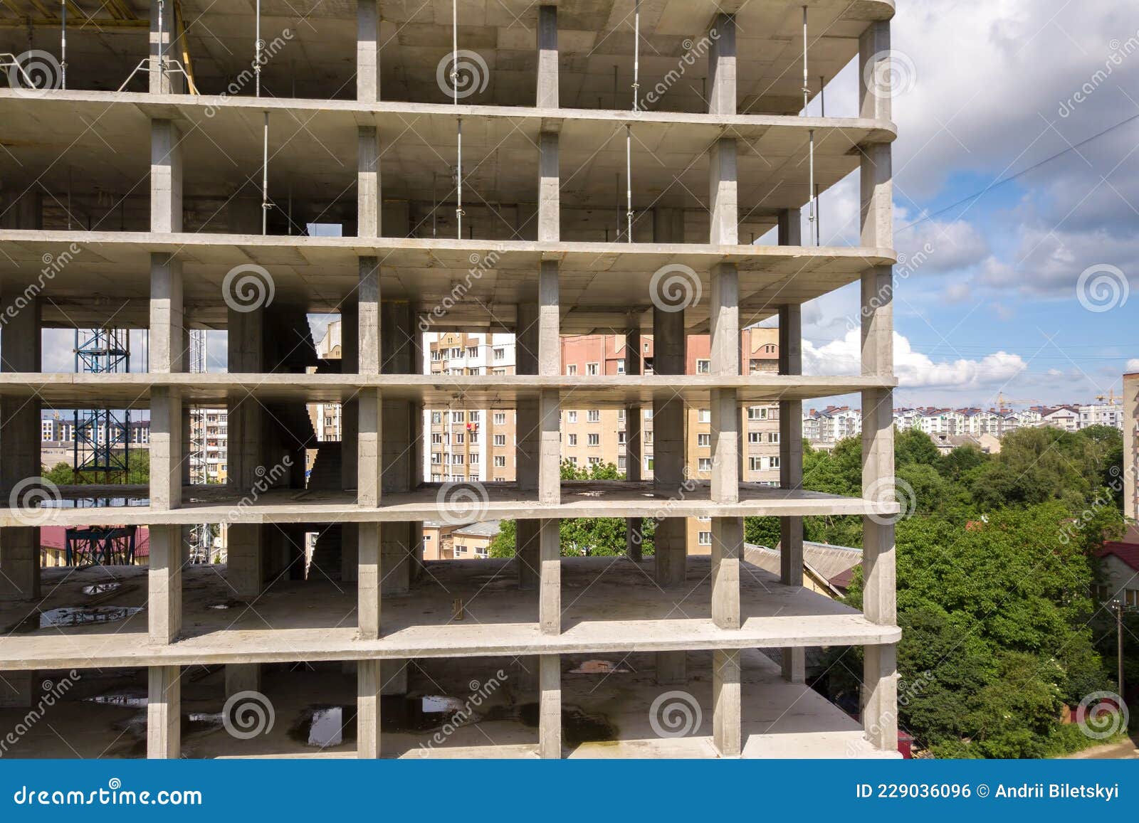 Frame-monolithic Construction. Building Of A High-rise Building Using ...