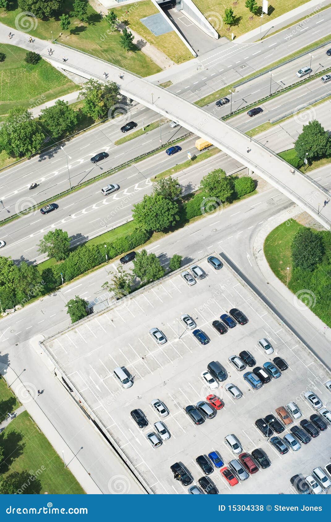 Aerial View of Highway stock photo. Image of scene, interchange - 15304338