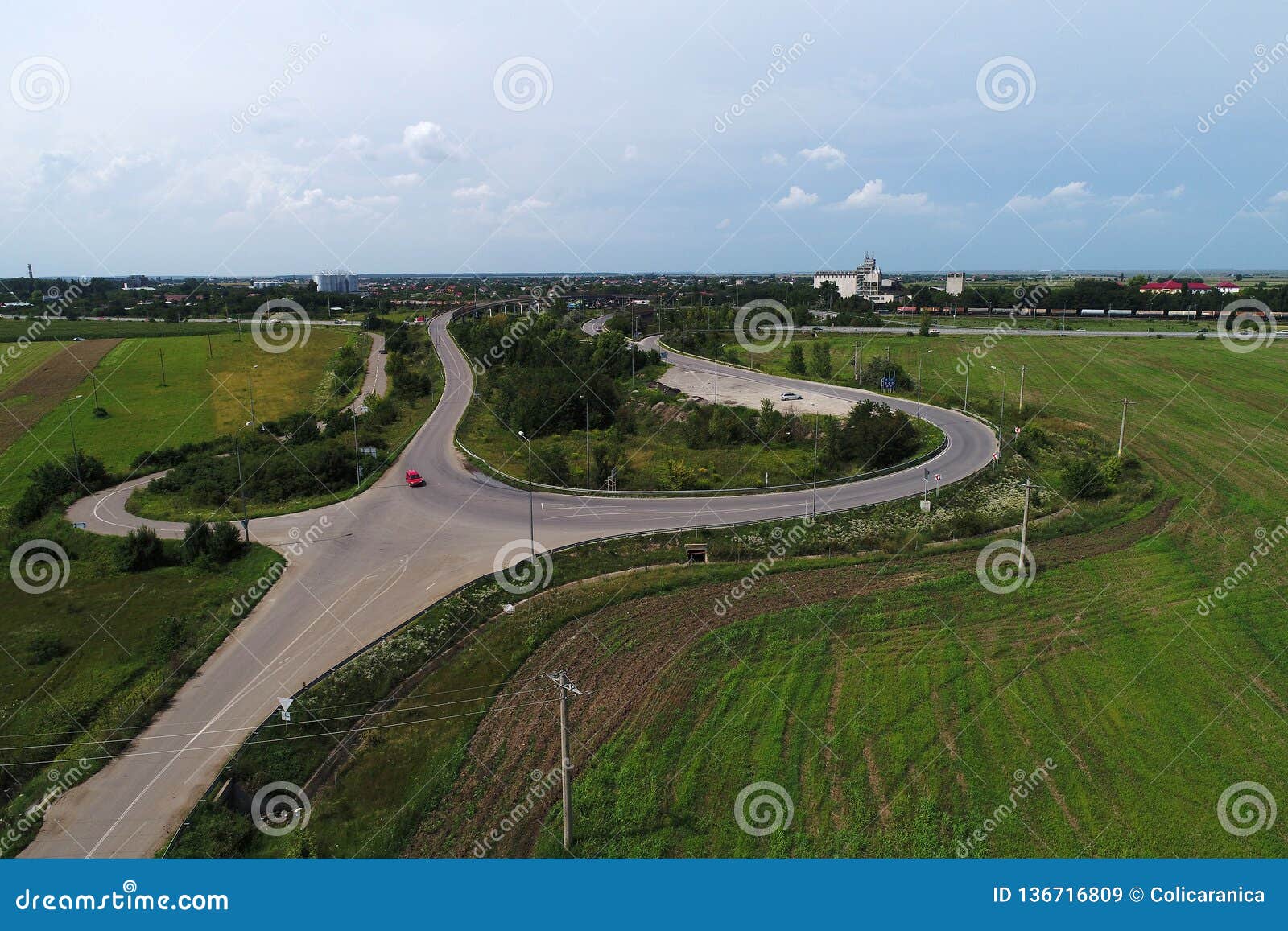 Motorway seen from above stock image. Image of motorway - 136716809