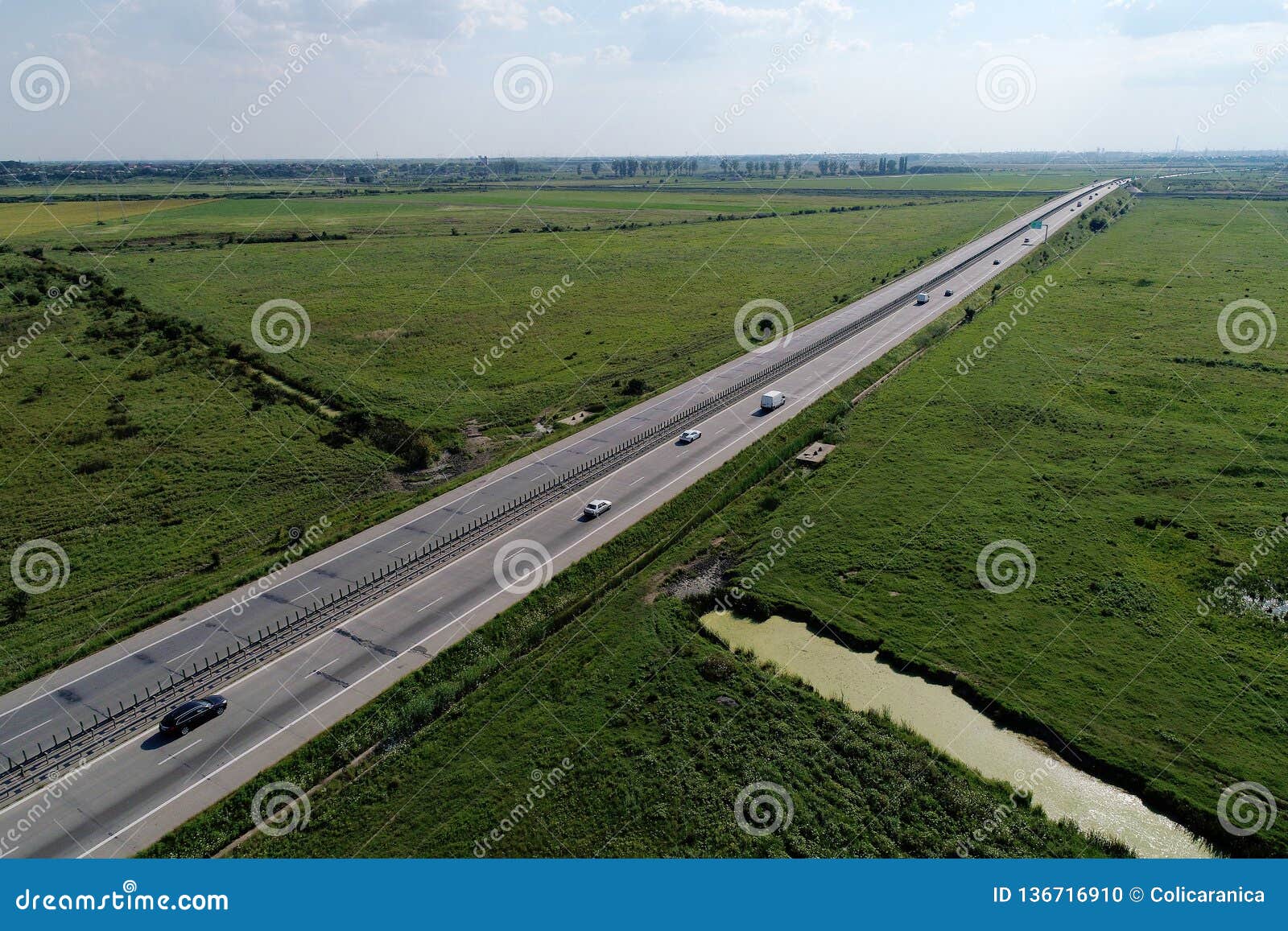 Motorway seen from above stock photo. Image of drones - 136716910