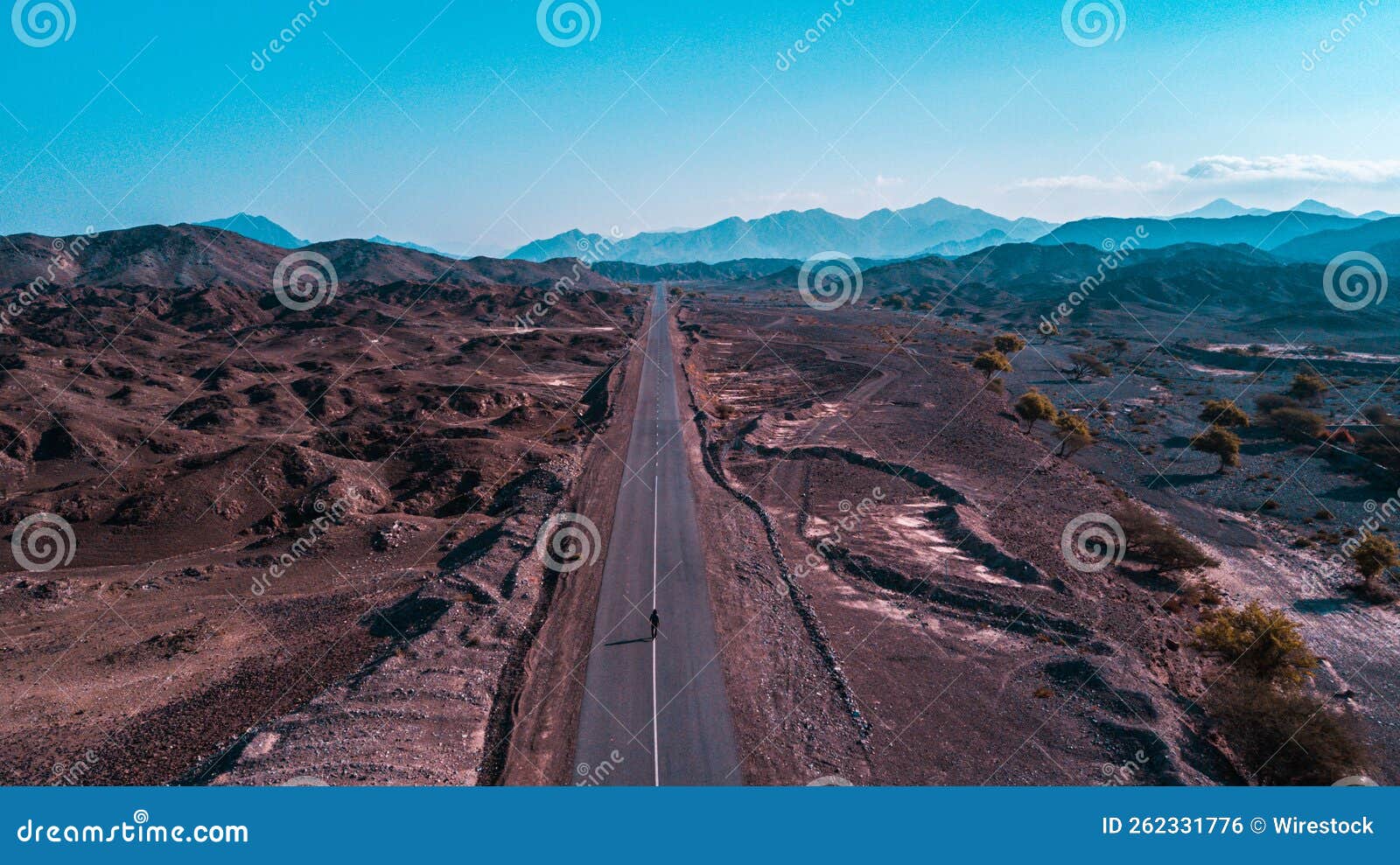 Aerial View of a Highway in the Hills in UAE Stock Photo - Image of ...