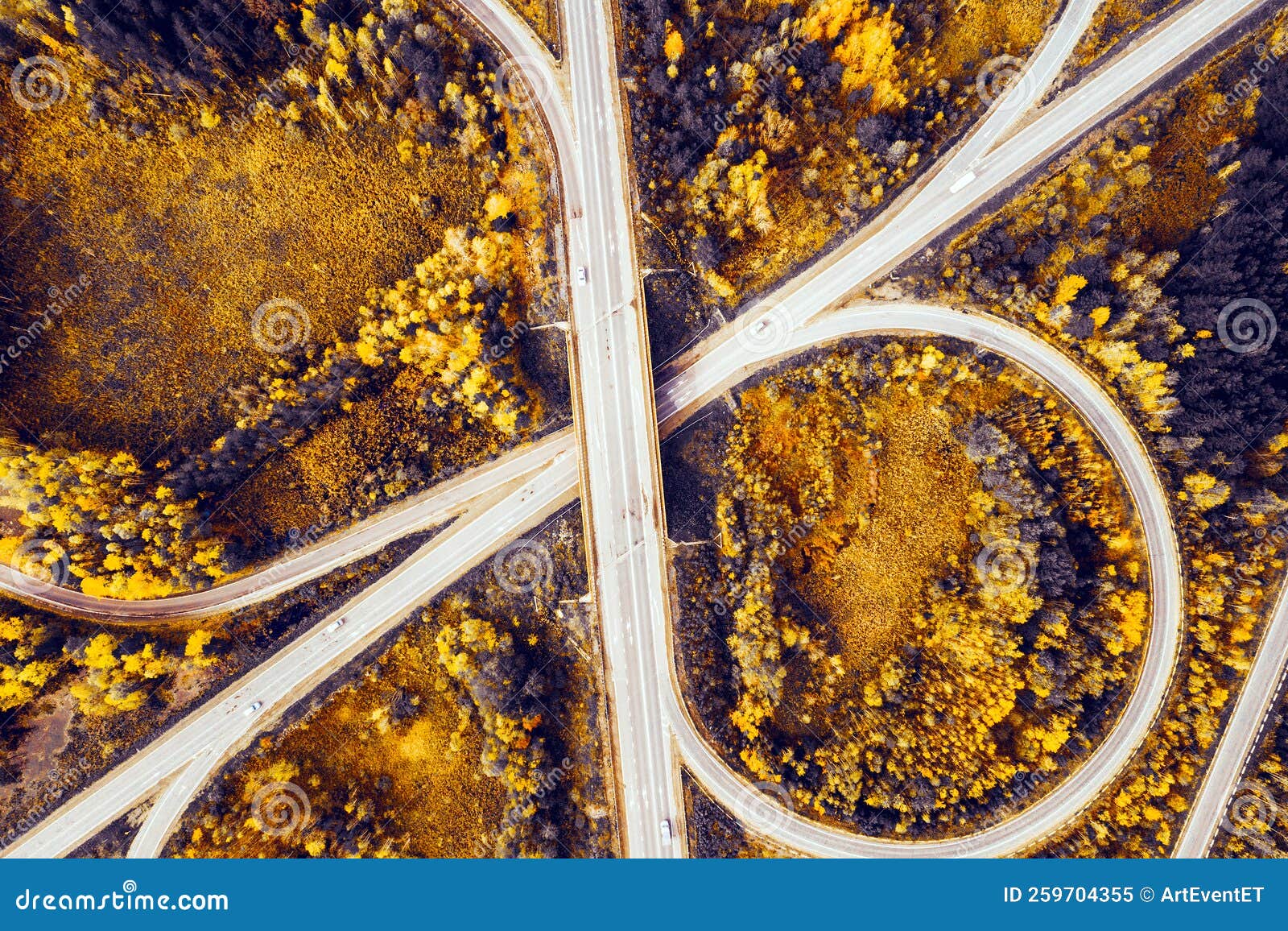 Aerial View of Highway Interchange. Road Junction Stock Image - Image ... Aerial View of Highway Interchange. Road Junction Stock Image - Image ...