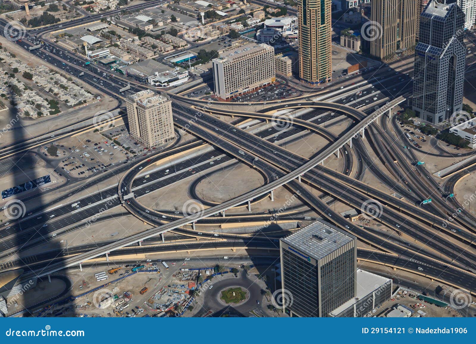 Aerial View of a Highway Junction Editorial Photo - Image of asia ...
