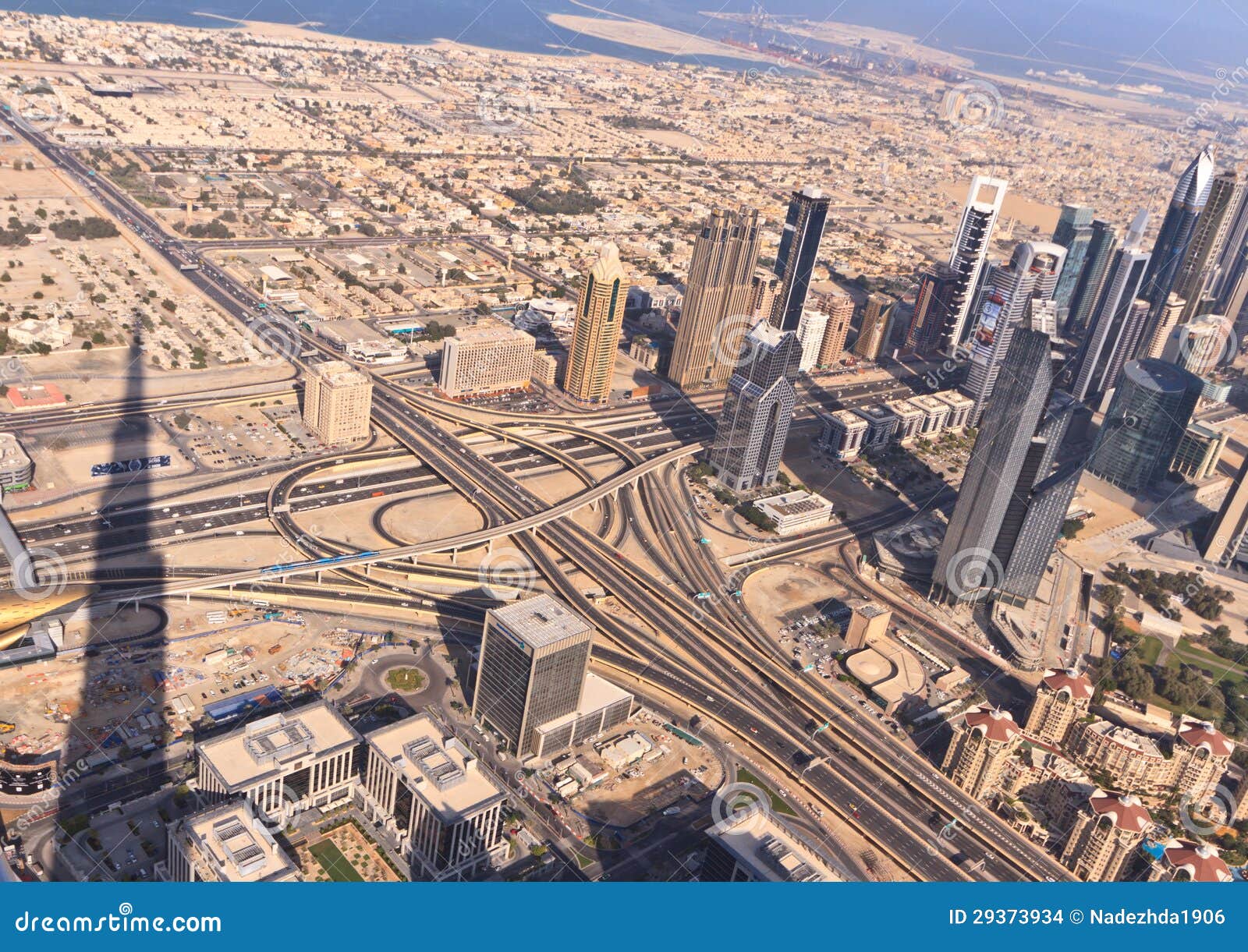 Aerial View of a Highway Junction Editorial Stock Image - Image of ...