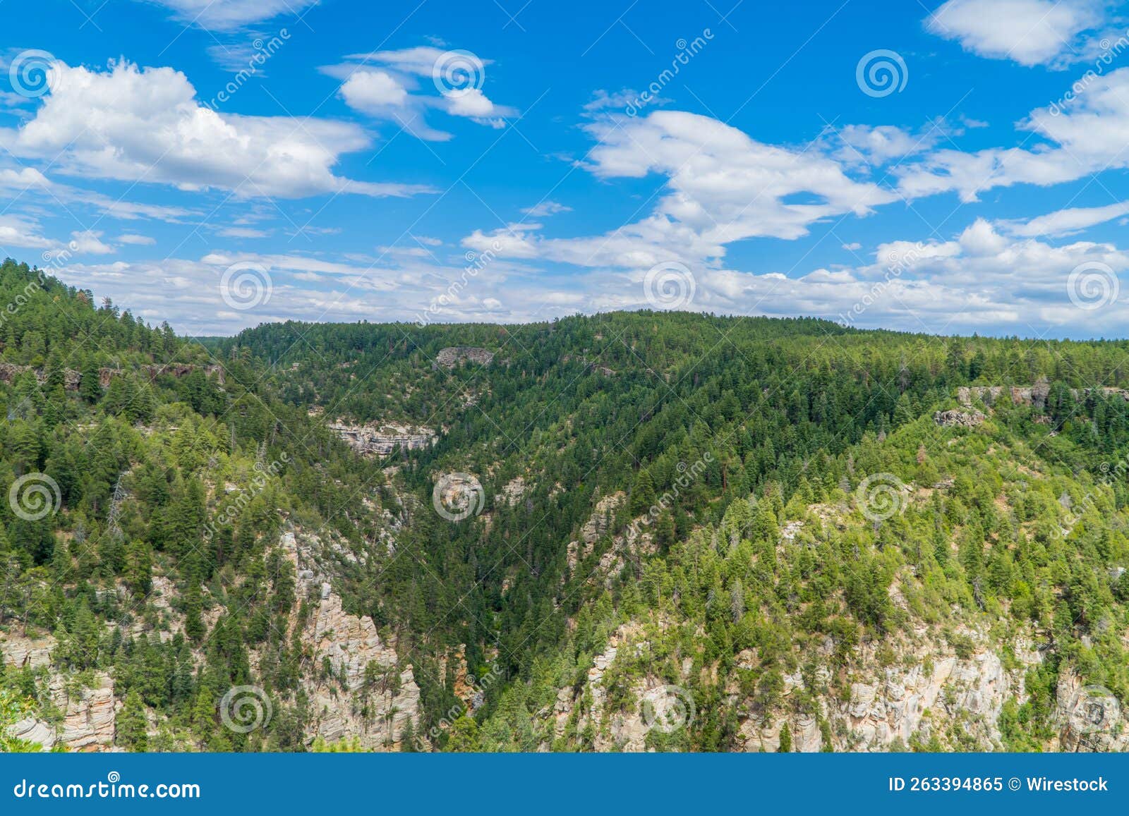 Aerial View of Hills Covered in Greenery Stock Image - Image of forest ...