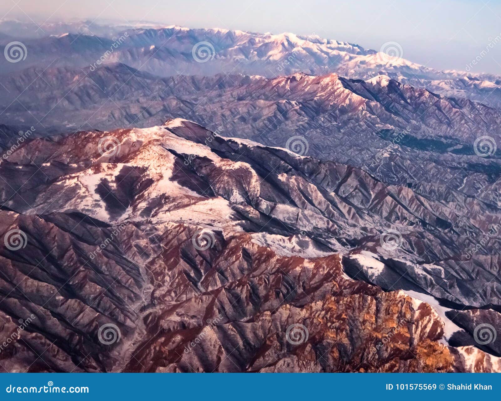 Aerial view Himalaya stock image. Image of texture, ridge - 101575569