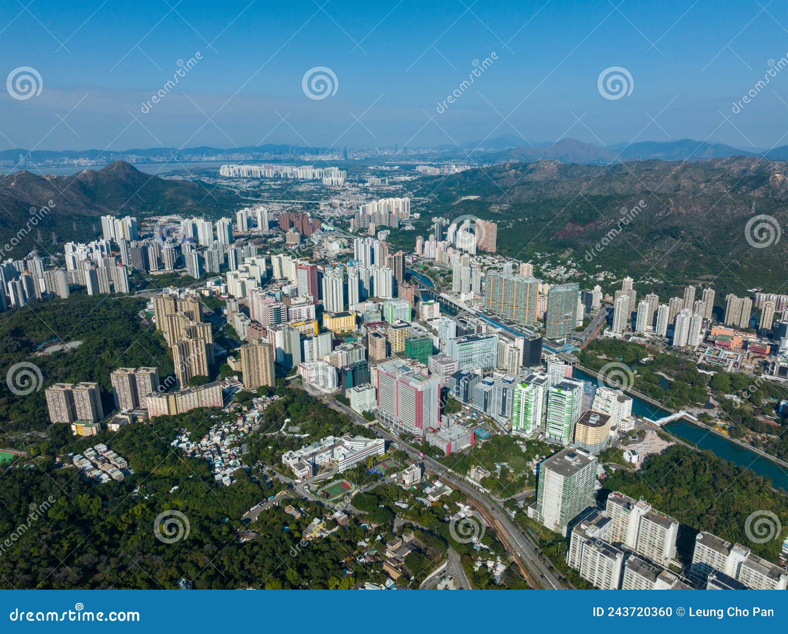 Aerial view of Hong Kong editorial image. Image of high - 243720360
