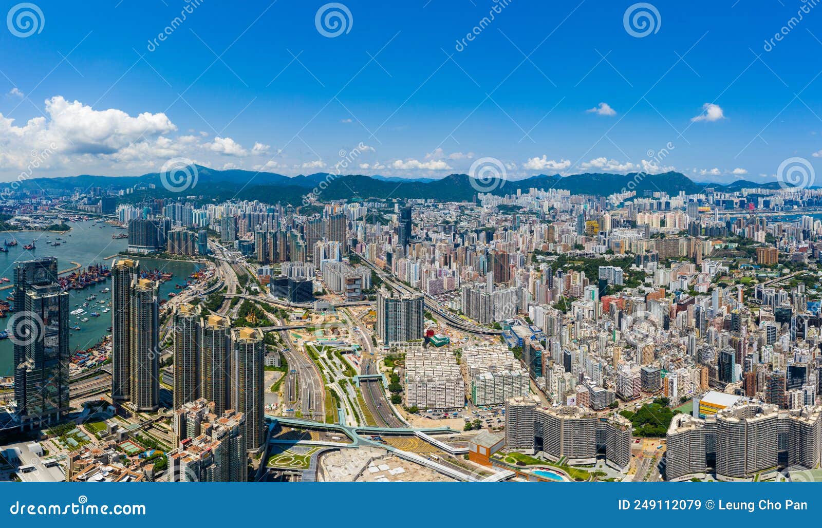 Aerial View of Hong Kong in Kowloon Stock Image - Image of business ...