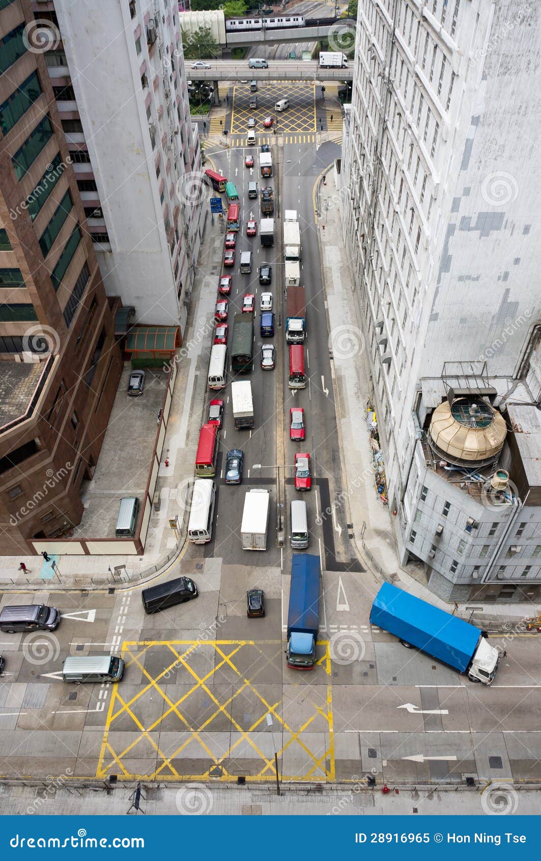 Aerial View of Hong Kong Traffic Stock Image - Image of mini, kong ...