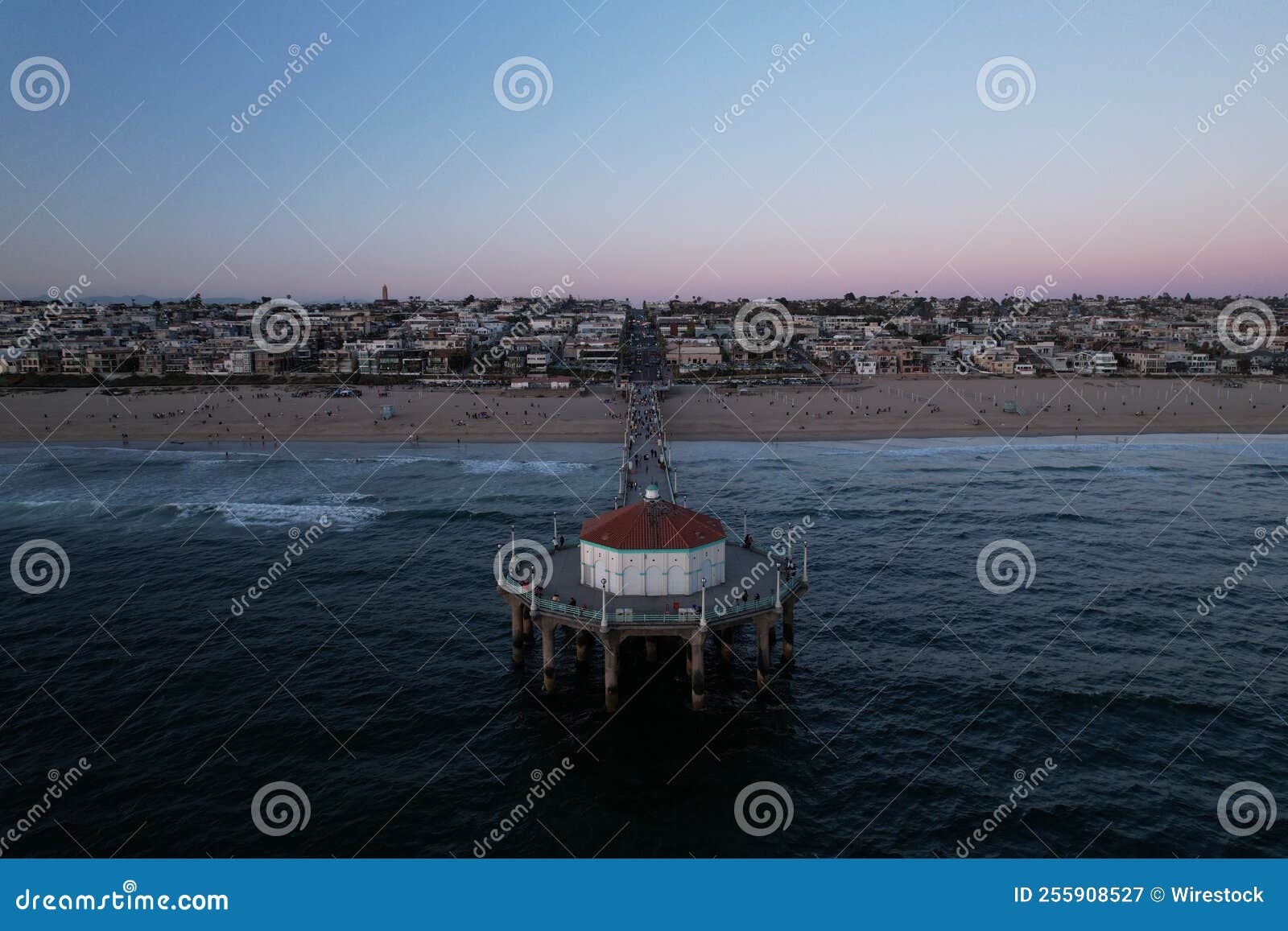 Aerial View of the Huntington Beach, CA Stock Image - Image of person ...
