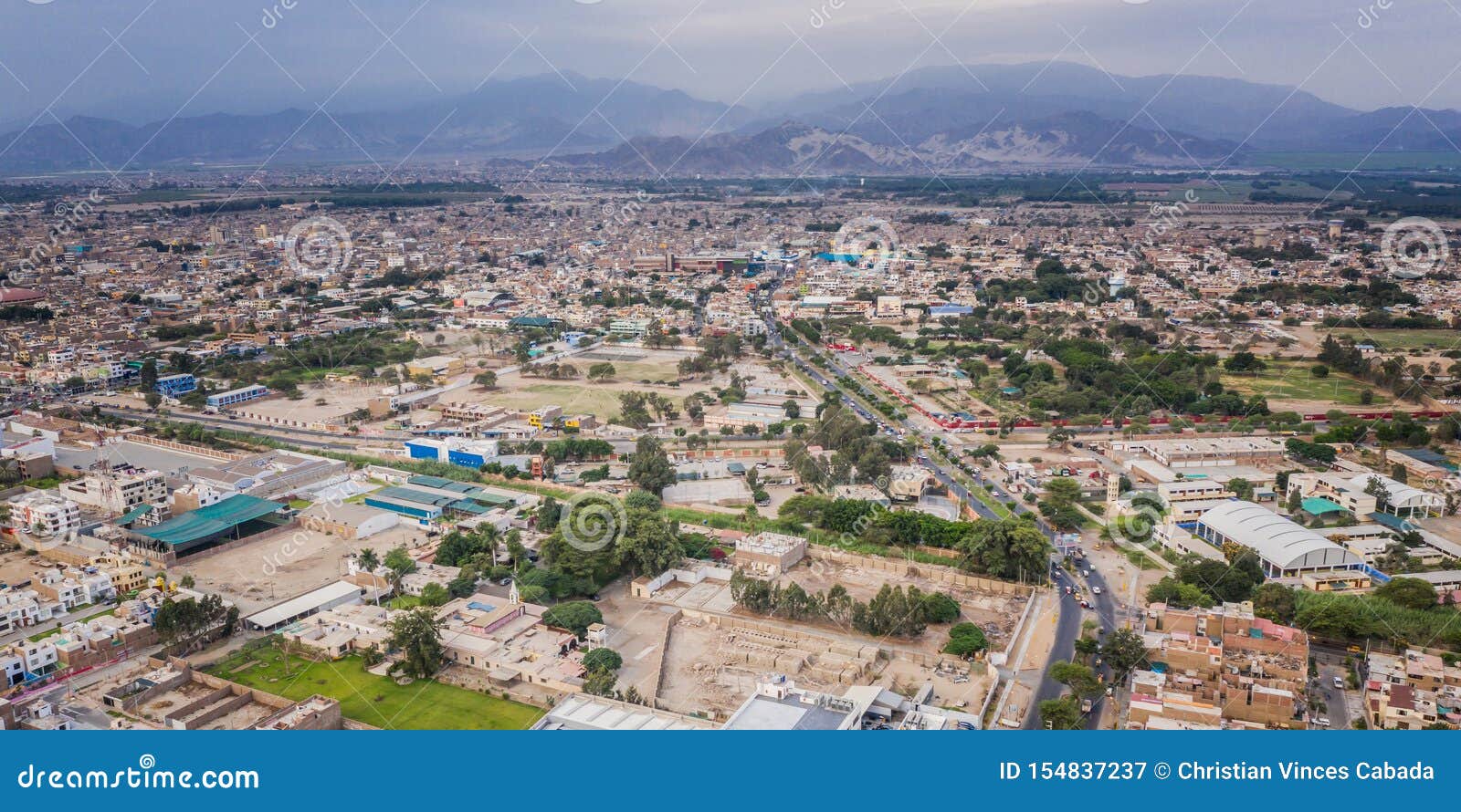 Aerial View of Ica City in Peru Stock Image - Image of grape, peru ...