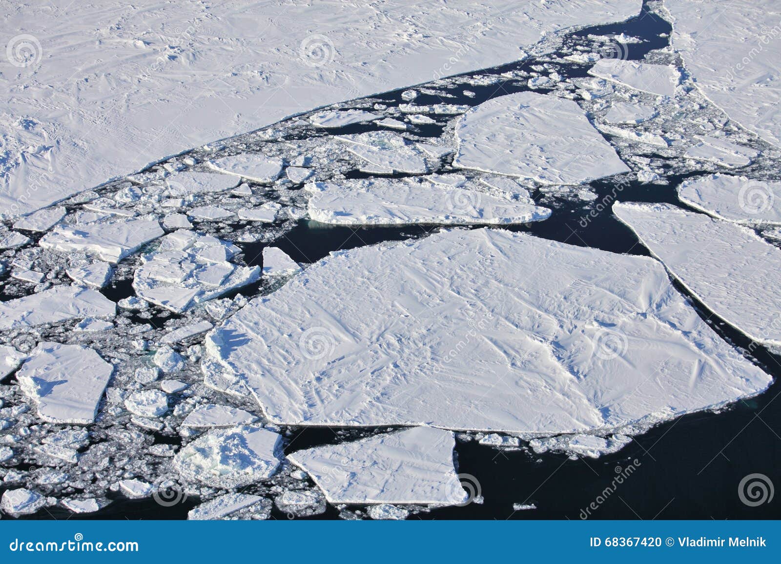 Aerial view of iceberg stock photo. Image of environment - 68367420