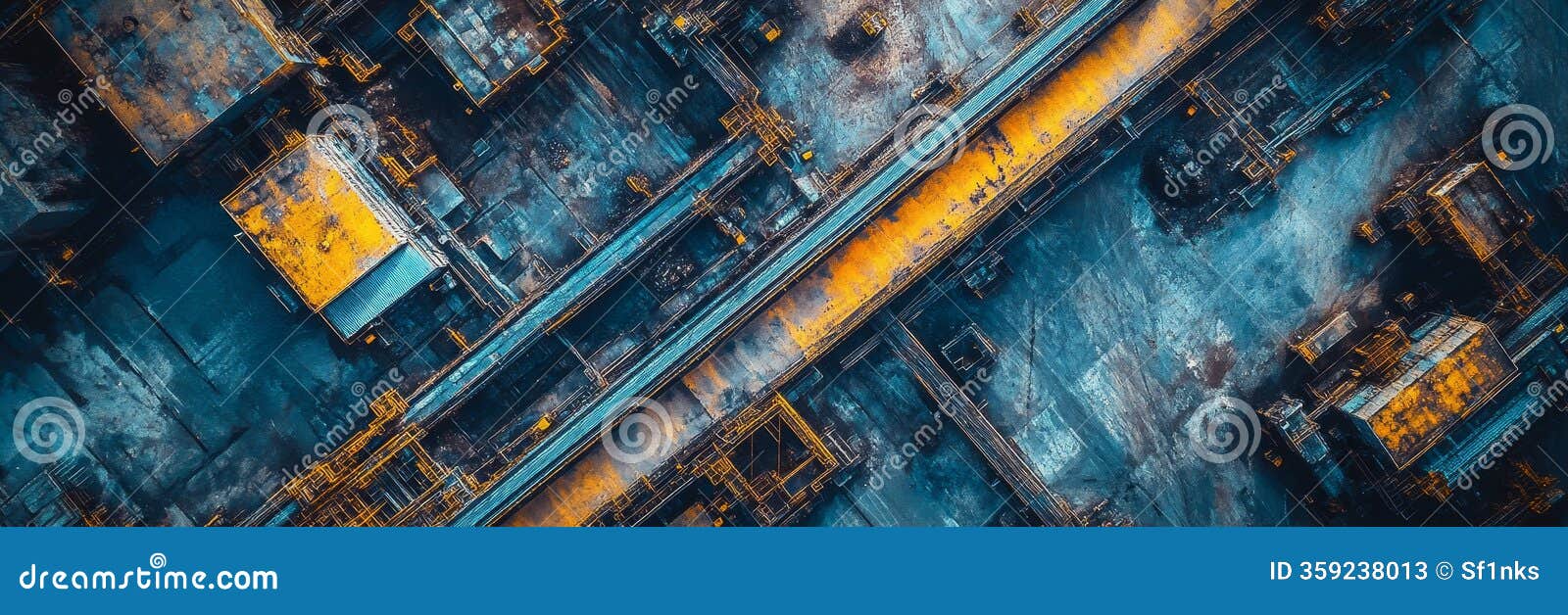 Steel Pathways Are Constructed With Wooden Platform For Walking And ...