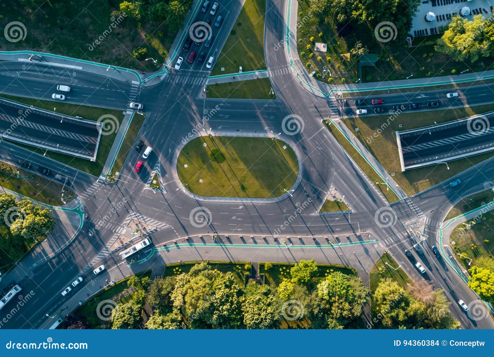 Aerial View of Intersection Stock Photo - Image of romania ...