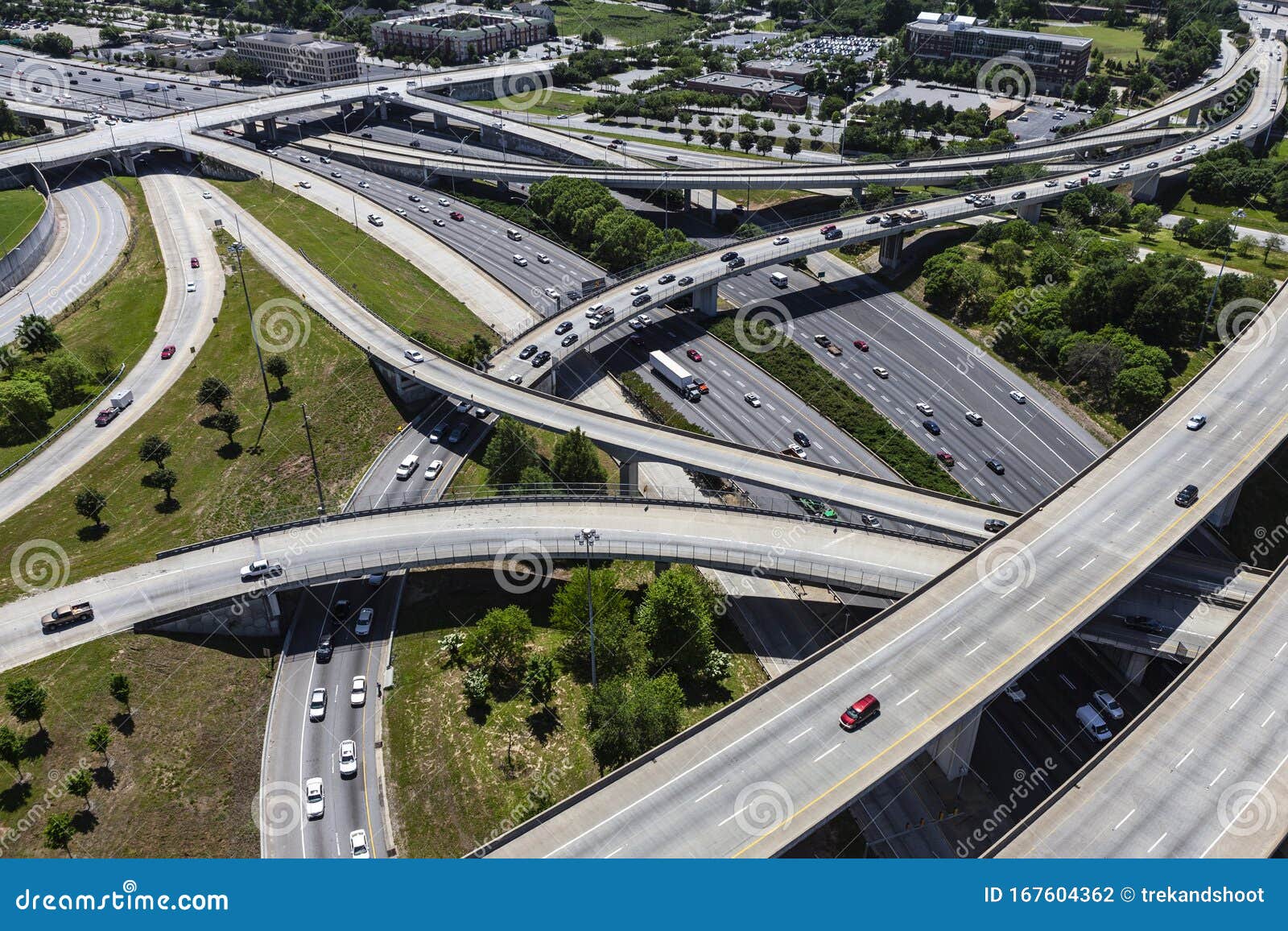 Interstate 85 and Interstate 20 Interchange Atlanta Georgia Stock Photo ...