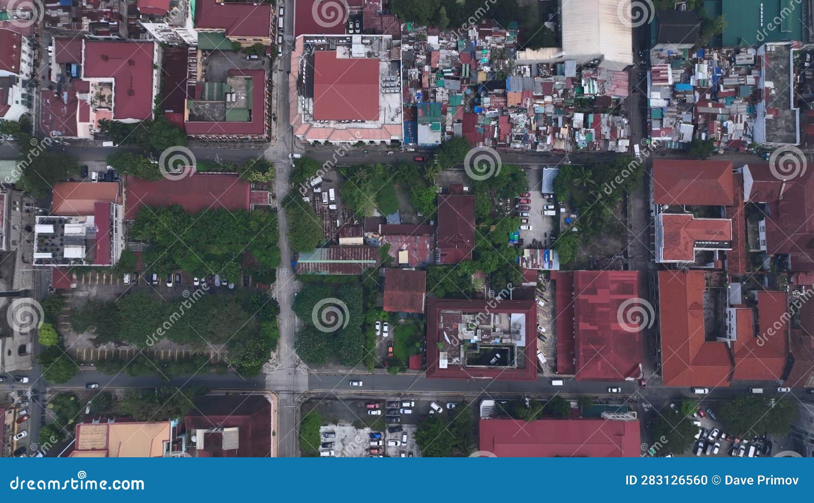 Aerial View of the Intramuros Area in Manila Stock Footage - Video of ...