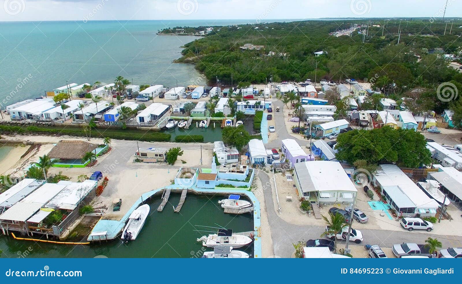 Aerial View of Islamorada Coast, Florida Keys Stock Image - Image of ...