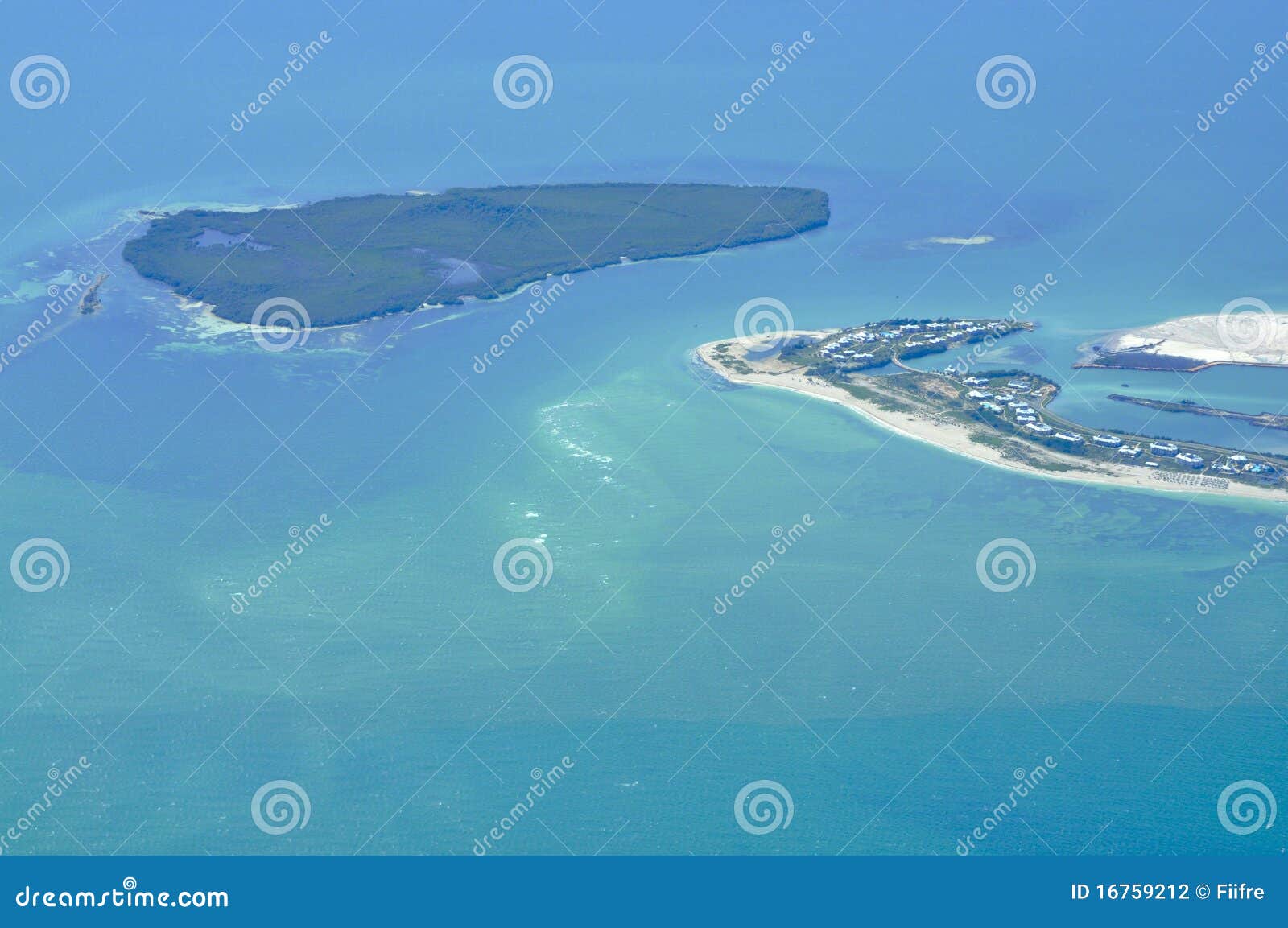 Aerial view Island stock photo. Image of view, blue, scenics - 16759212