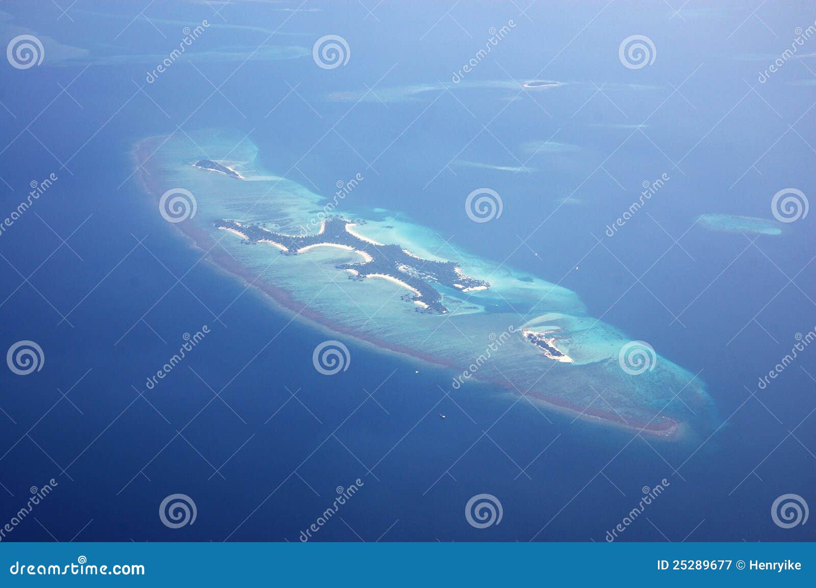 Aerial view islands stock image. Image of reef, paradise - 25289677