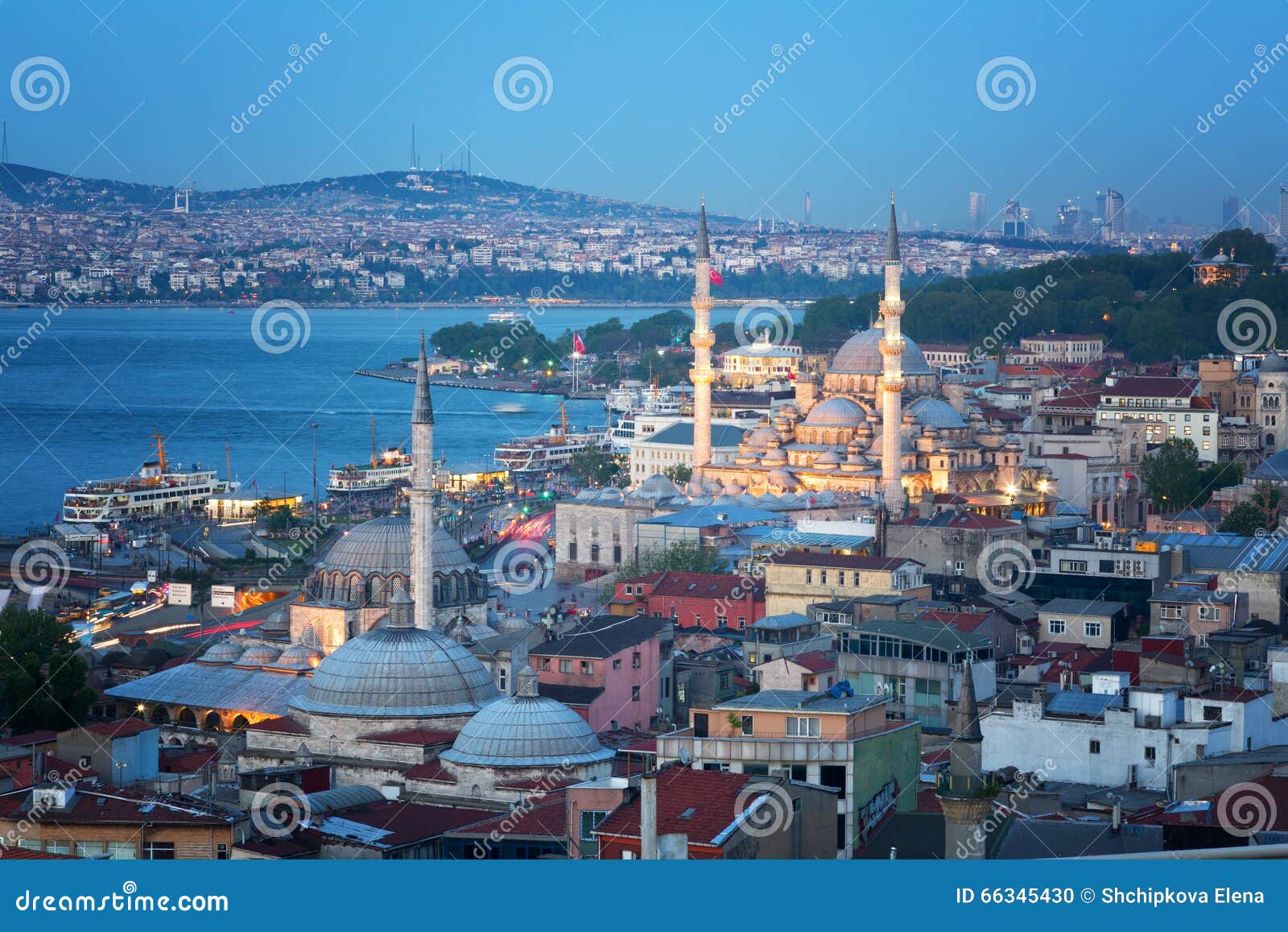 Aerial view of Istanbul editorial image. Image of ancient - 66345430