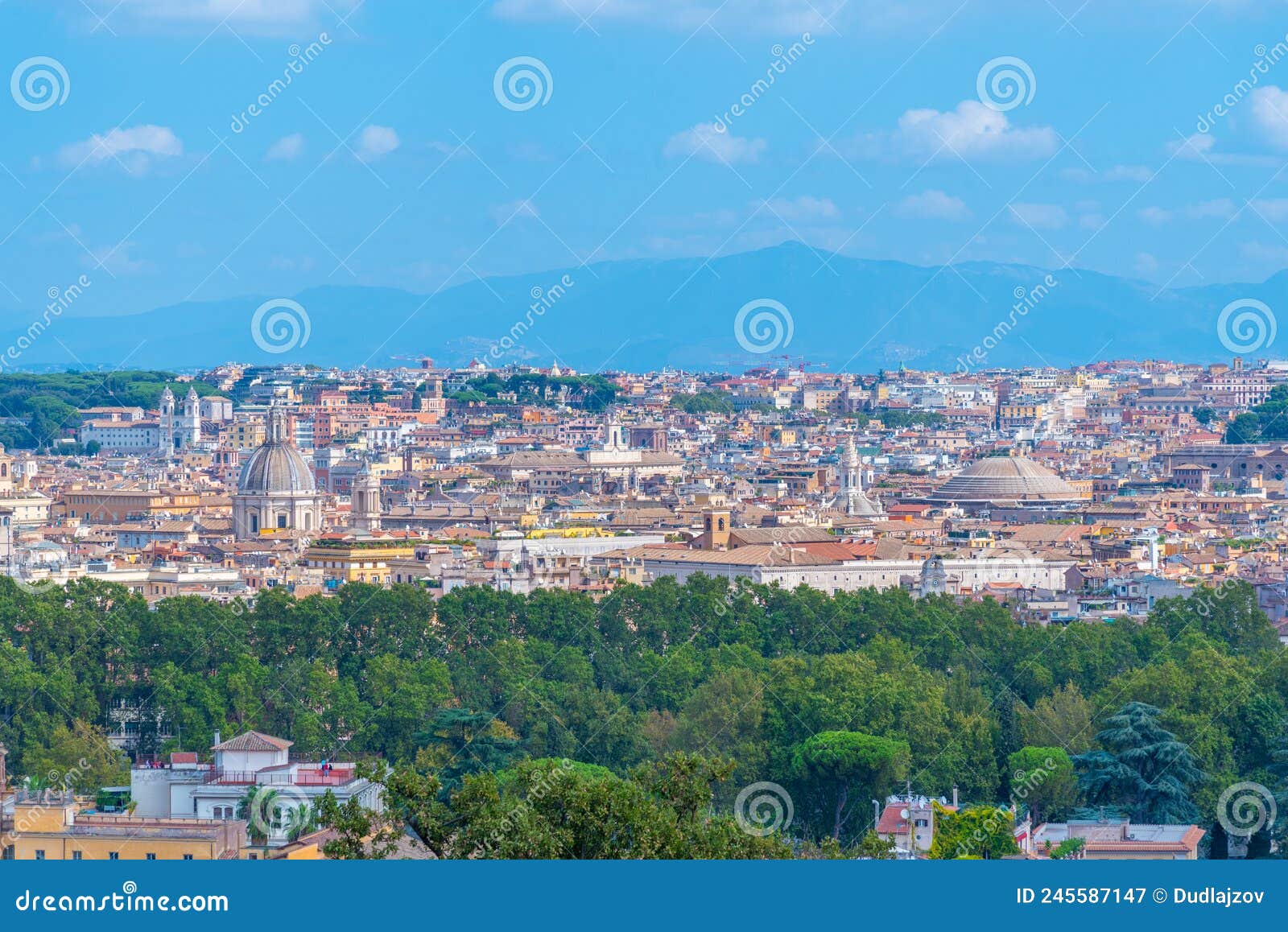 Aerial View of Italian Capital Rome Stock Image - Image of italy ...