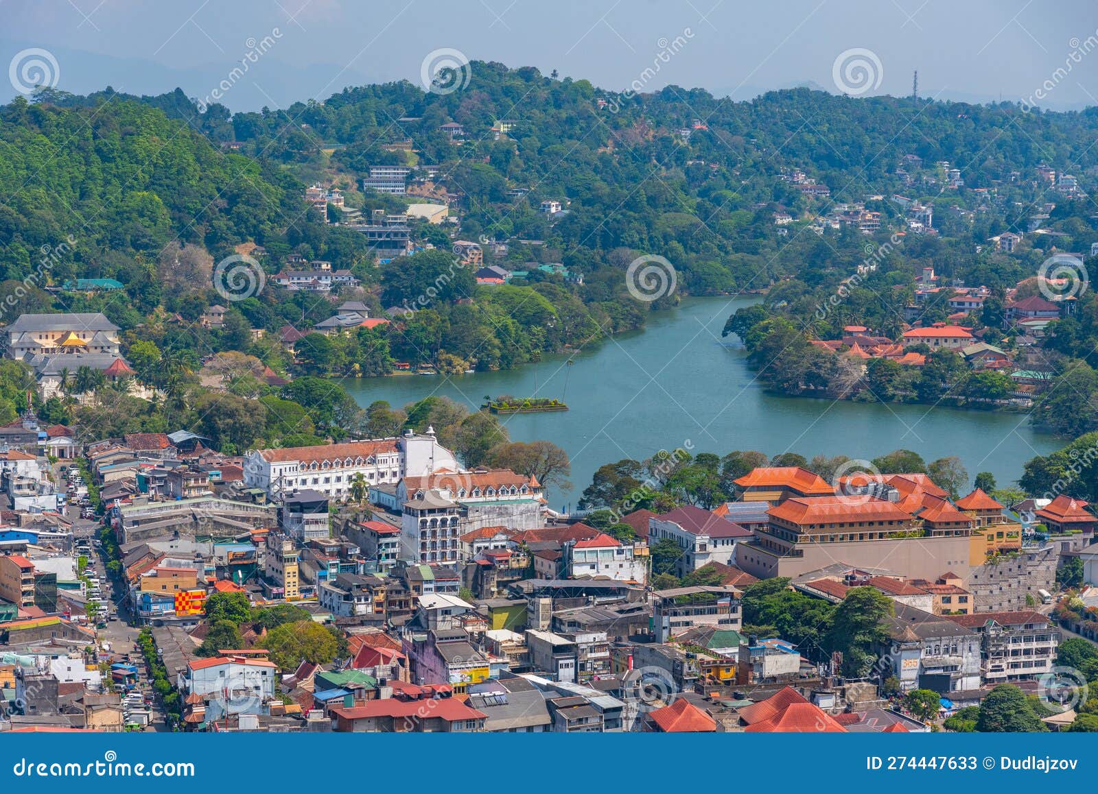 Aerial View of Kandy, Sri Lanka Stock Image - Image of kandy, rooftop ...