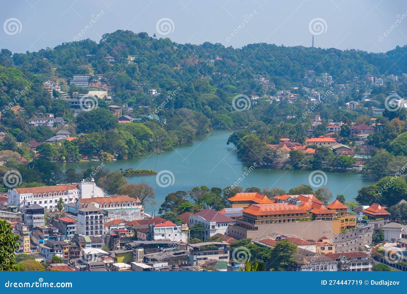 Aerial View of Kandy, Sri Lanka Stock Image - Image of capital ...