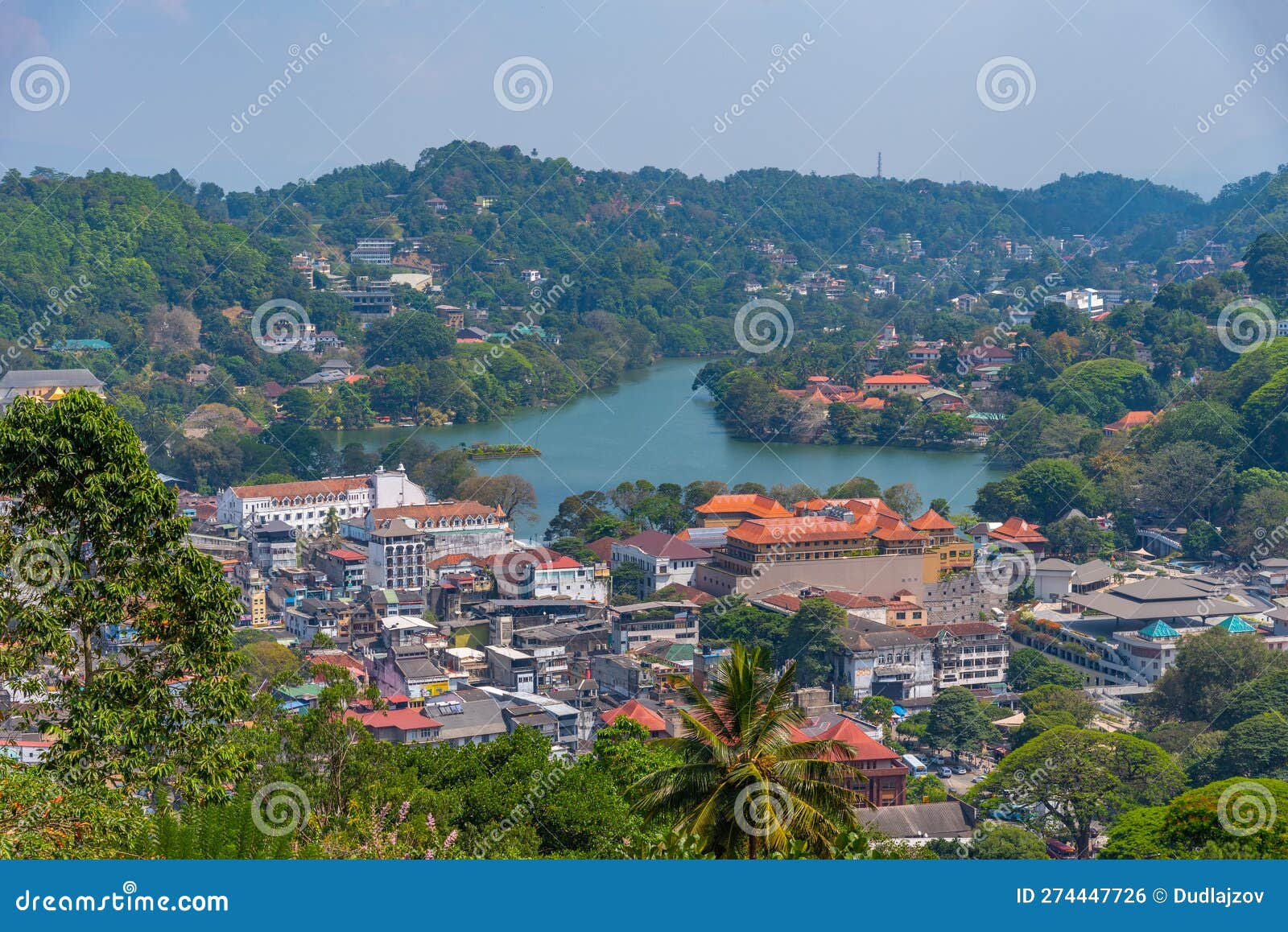 Aerial View of Kandy, Sri Lanka Stock Photo - Image of royal, maligawa ...