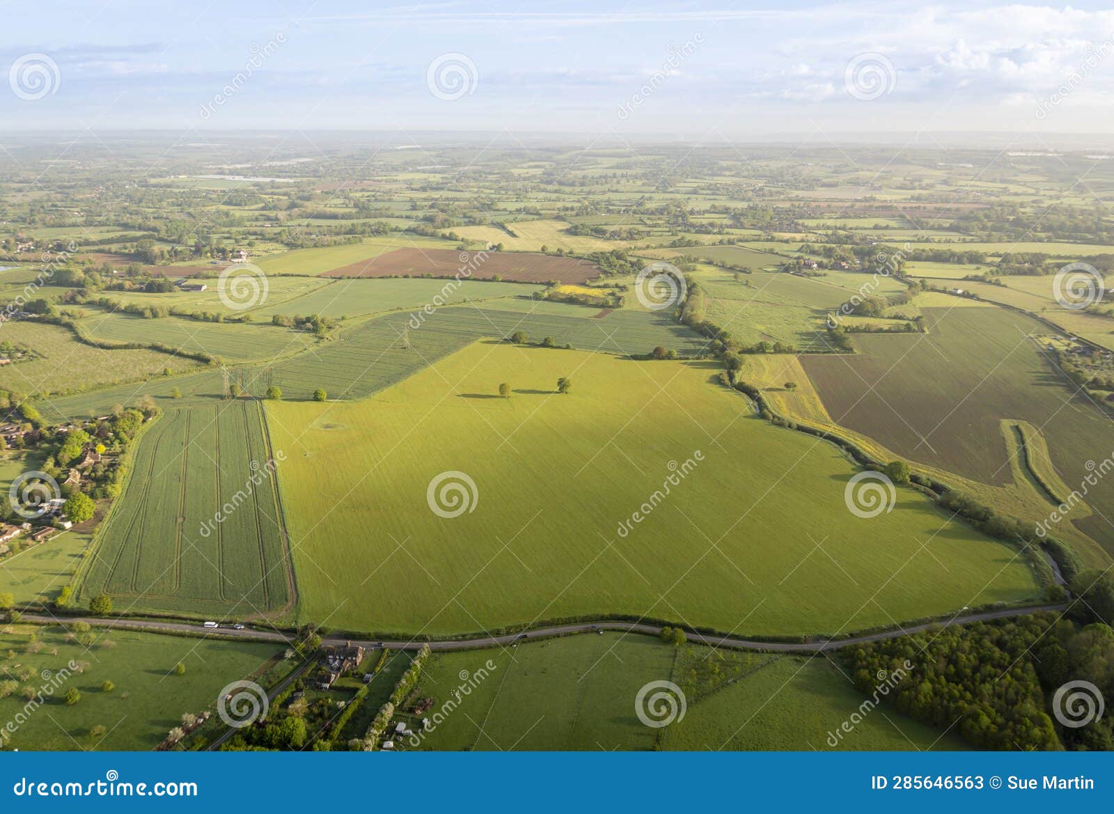 Aerial View of Kent, UK stock image. Image of colorful - 285646563