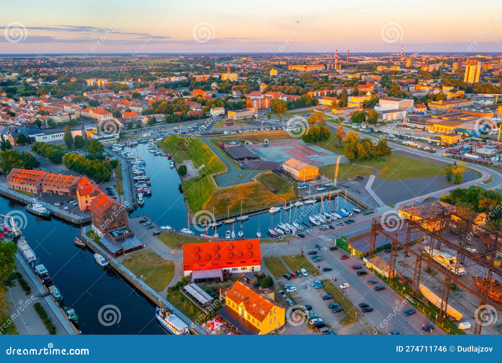 Aerial View of the Klaipeda Castle in Lithuania Stock Photo - Image of ...