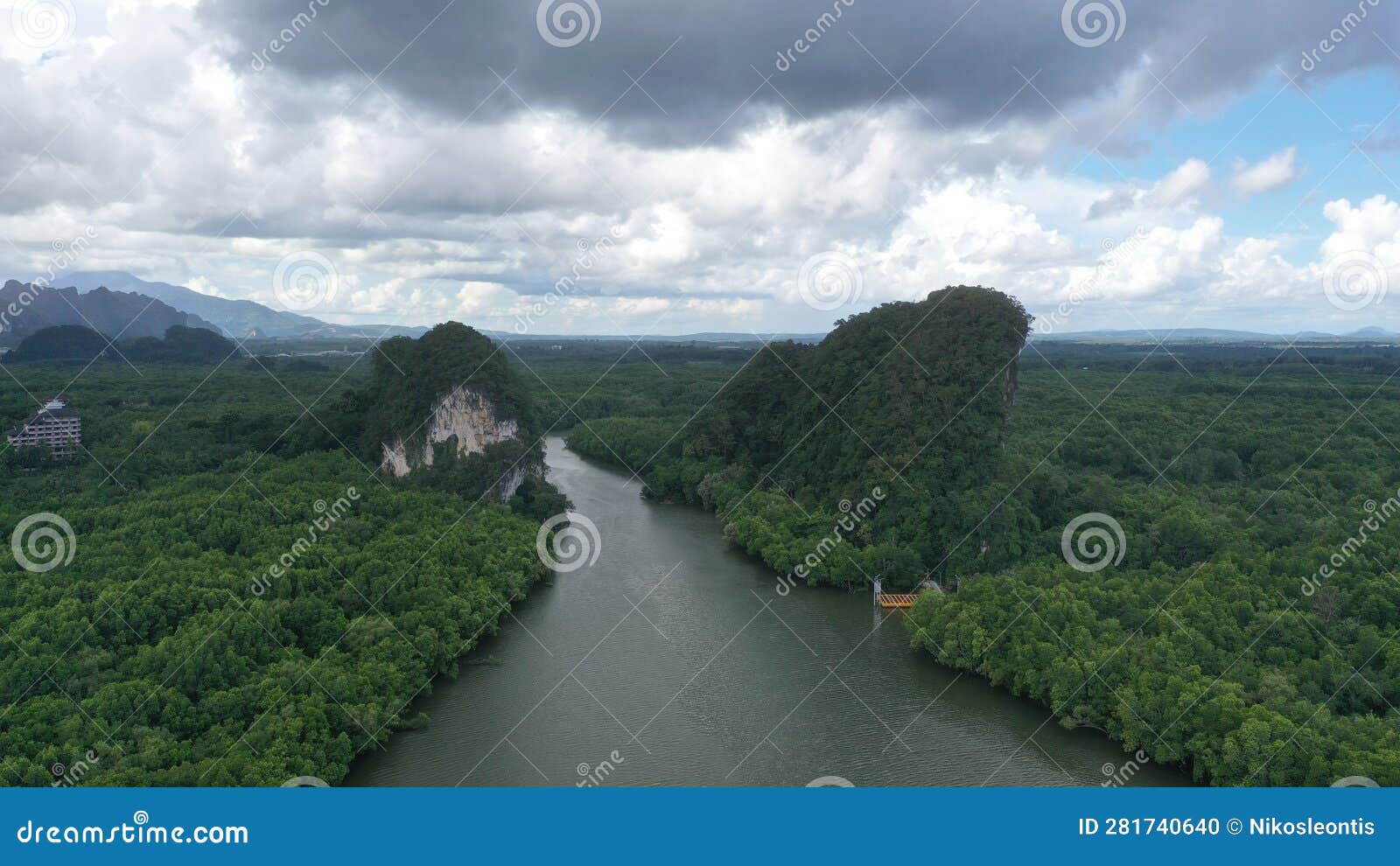 Aerial View in Krabi Thailand Stock Photo - Image of beautiful, sunny ...