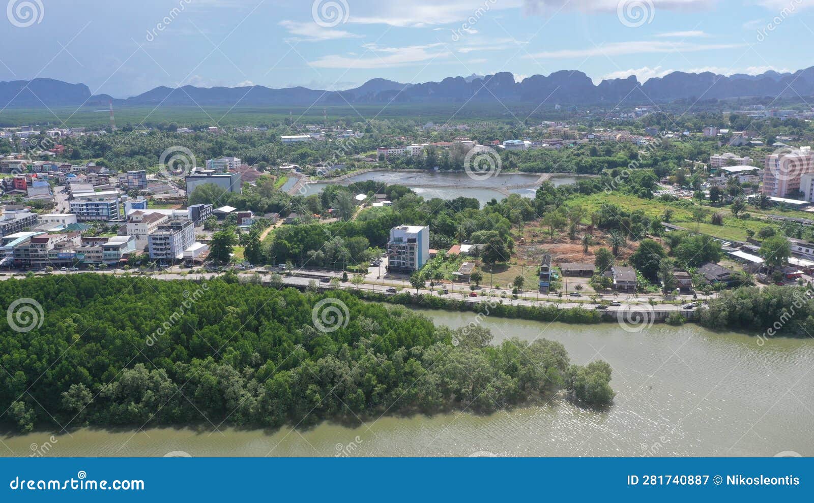 Aerial View in Krabi Thailand Stock Image - Image of getaway, asia ...