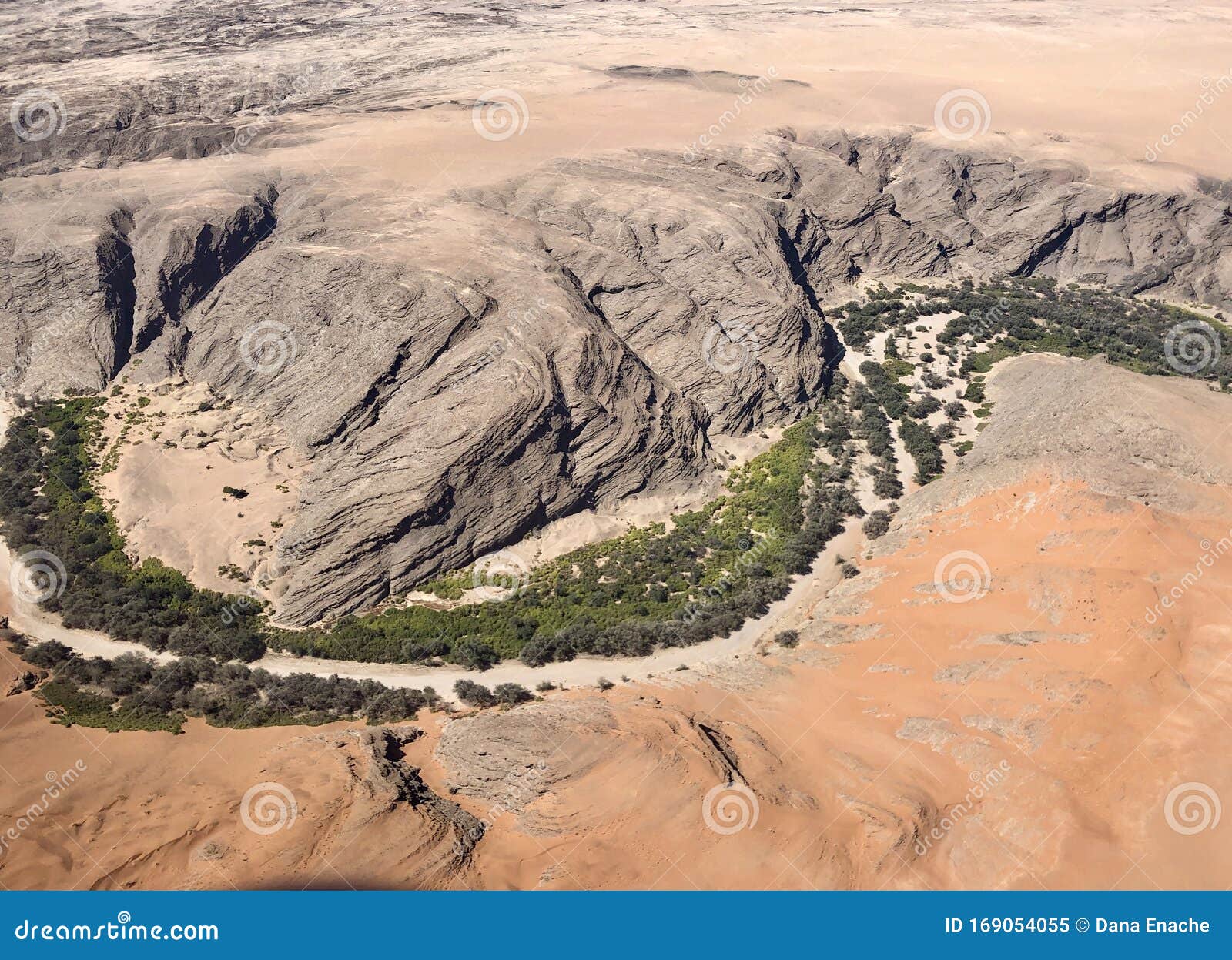 Kuiseb river stock image. Image of aerial, dividing - 169054055