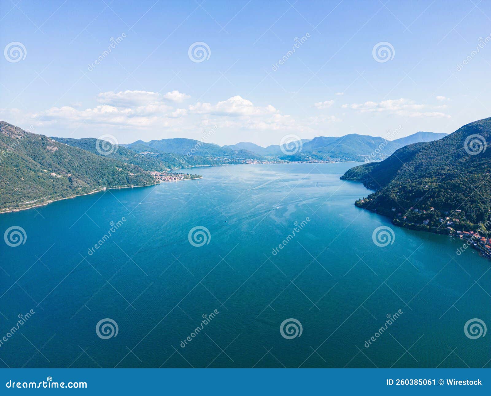Aerial View of the Lago Maggiore Stock Image - Image of nature, lake ...