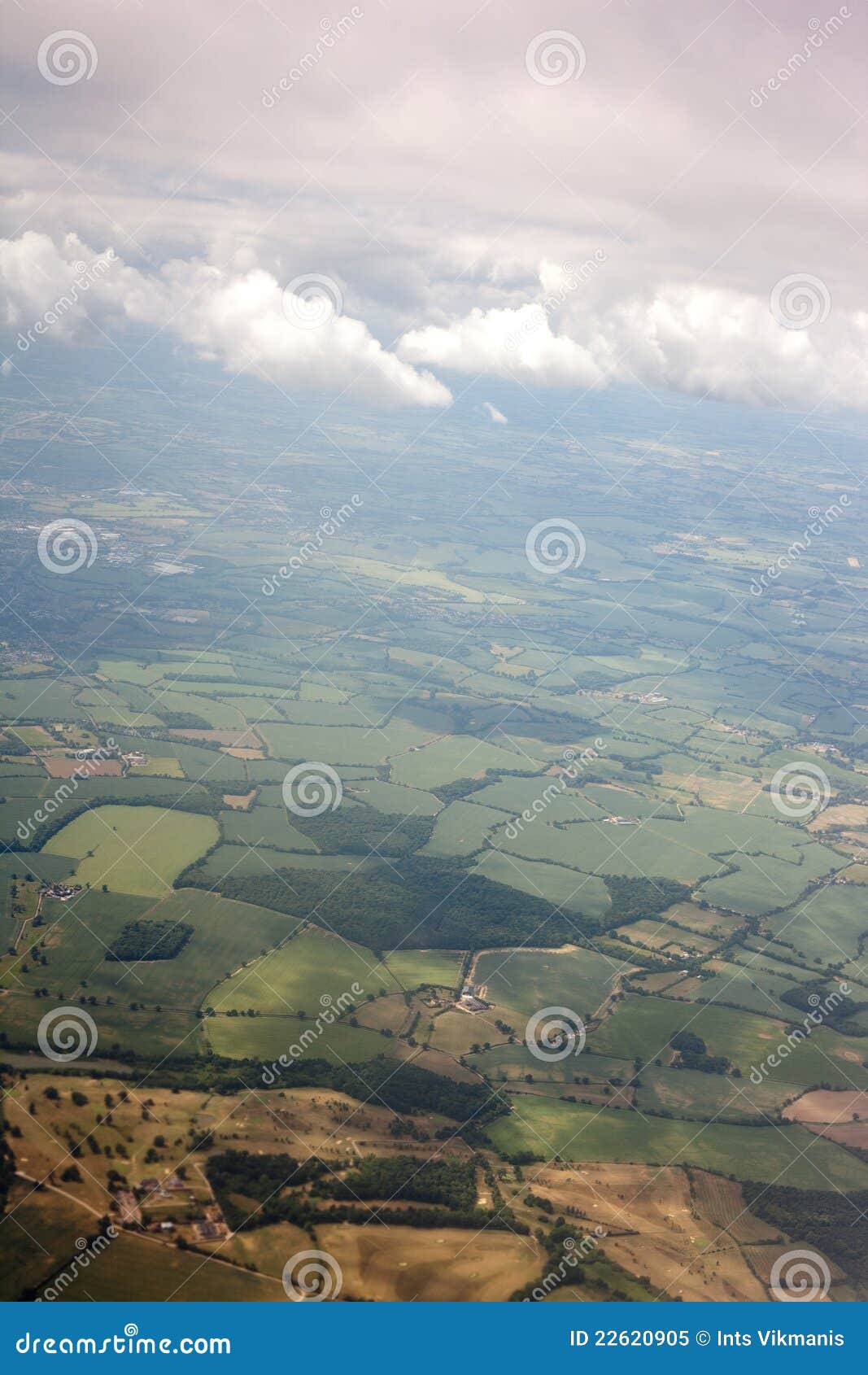 Aerial View of Landscape from Airplane Stock Image - Image of earth ...
