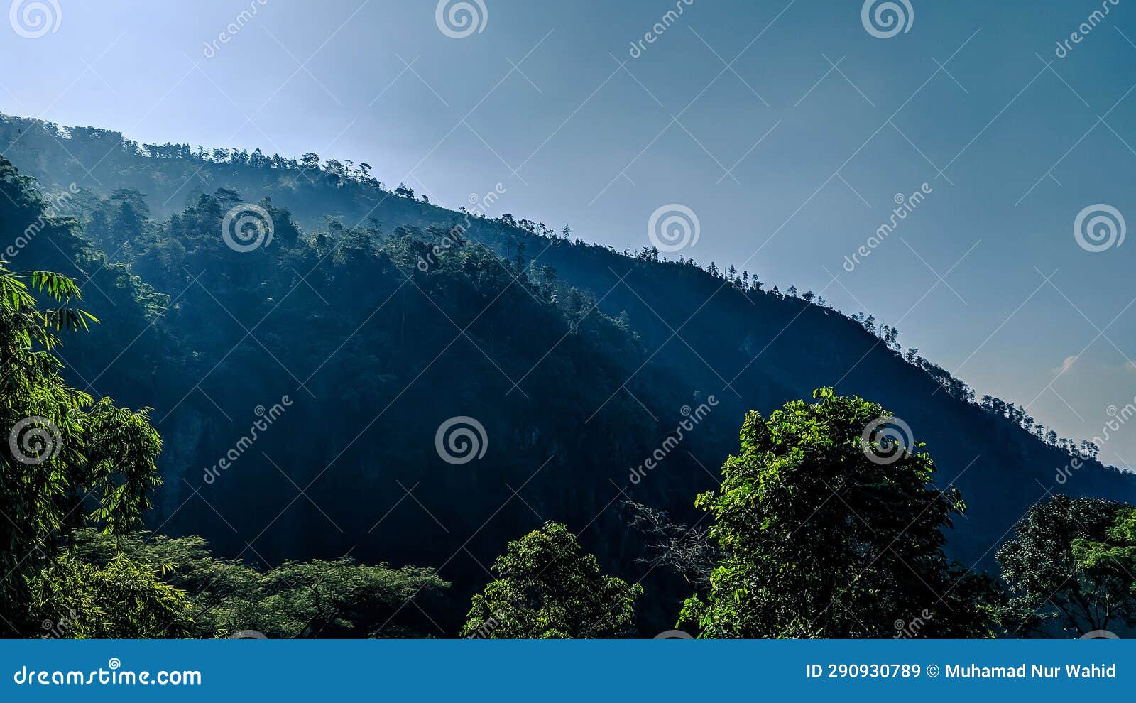 Aerial View Landscape Tropical Forest Mountain Layer Background Stock ...