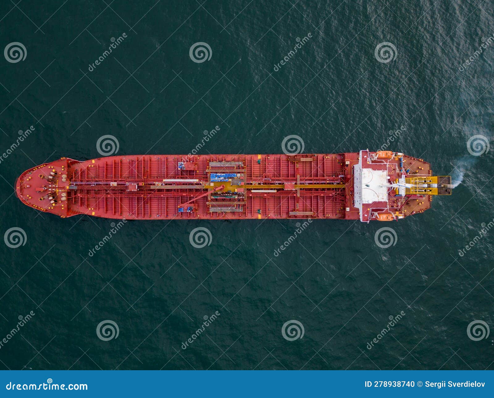 Aerial View of Large General Cargo Ship Bulk Carrier Stock Photo ...