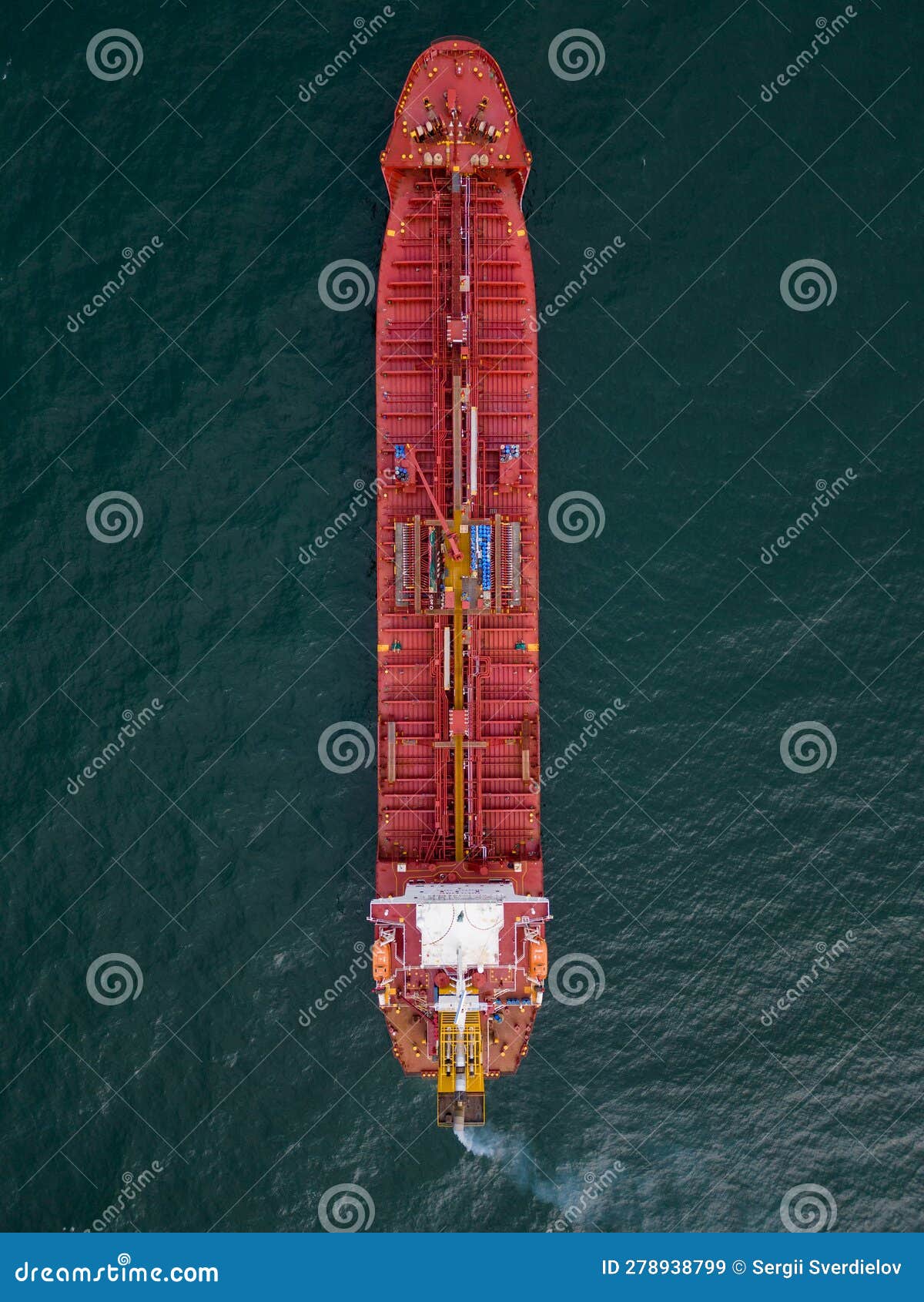 Aerial View of Large General Cargo Ship Bulk Carrier Stock Image ...