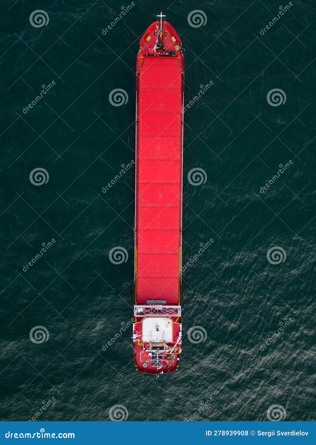 Aerial View of Large General Cargo Ship Bulk Carrier Stock Photo ...