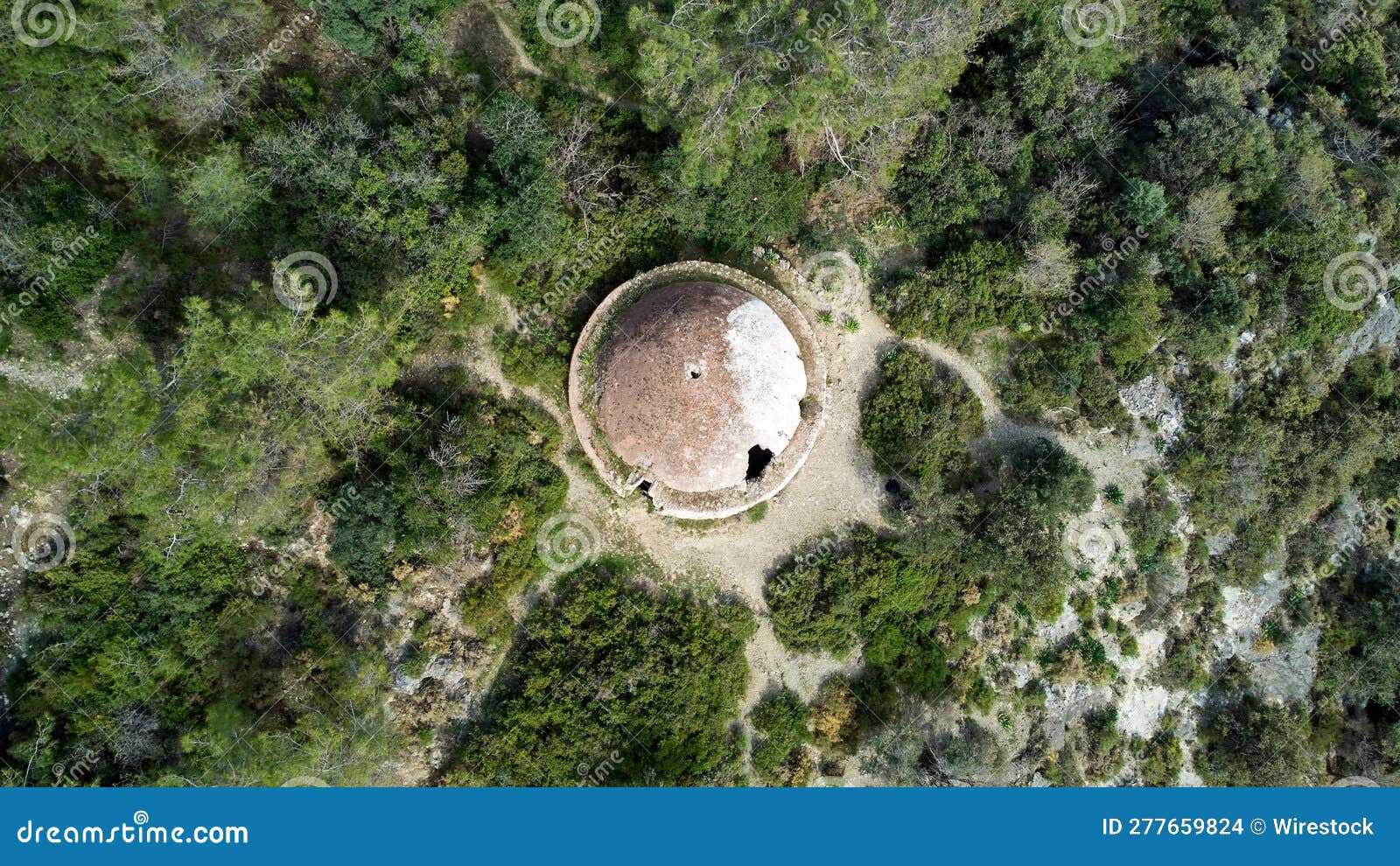 Structure Of The Ancient Settlement Of Tulor With Licancabur Volcano In ...