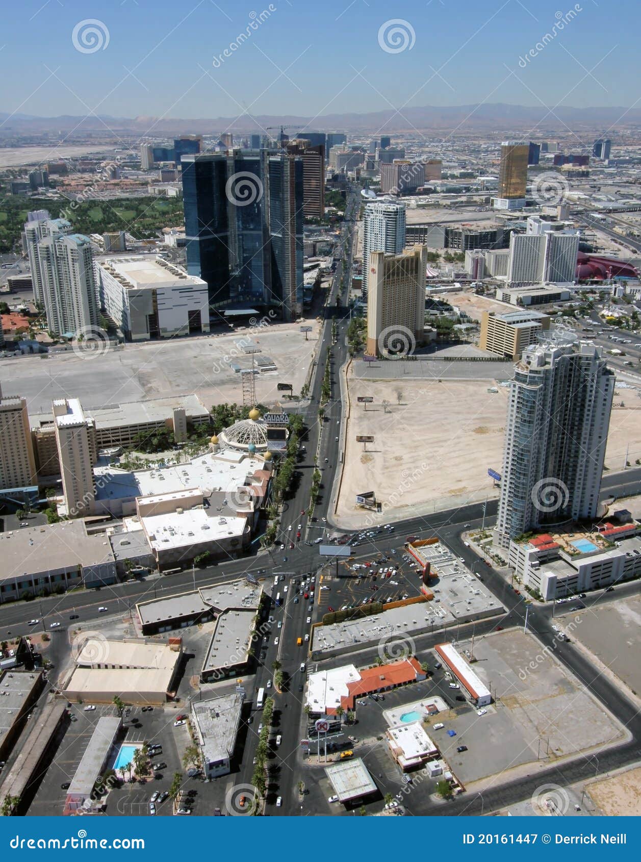 Aerial View of Las Vegas Boulevard North Editorial Photography - Image ...