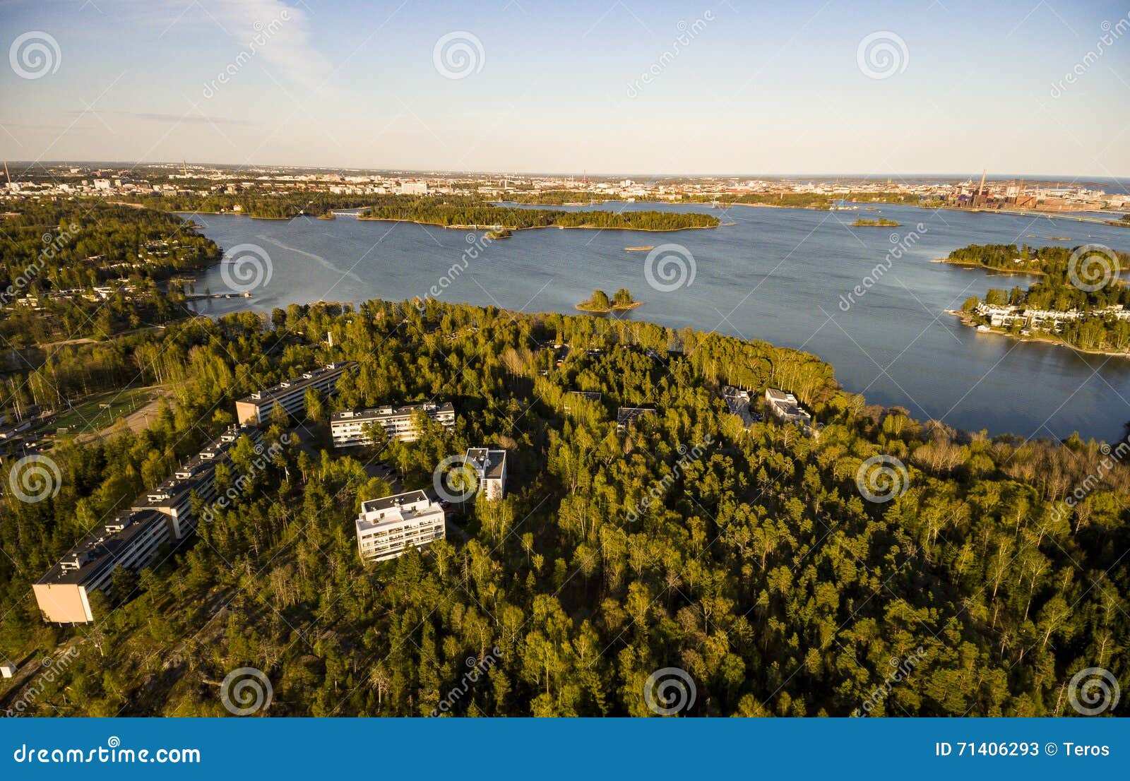 Aerial view of the lehtisa editorial stock photo. Image of city - 71406293
