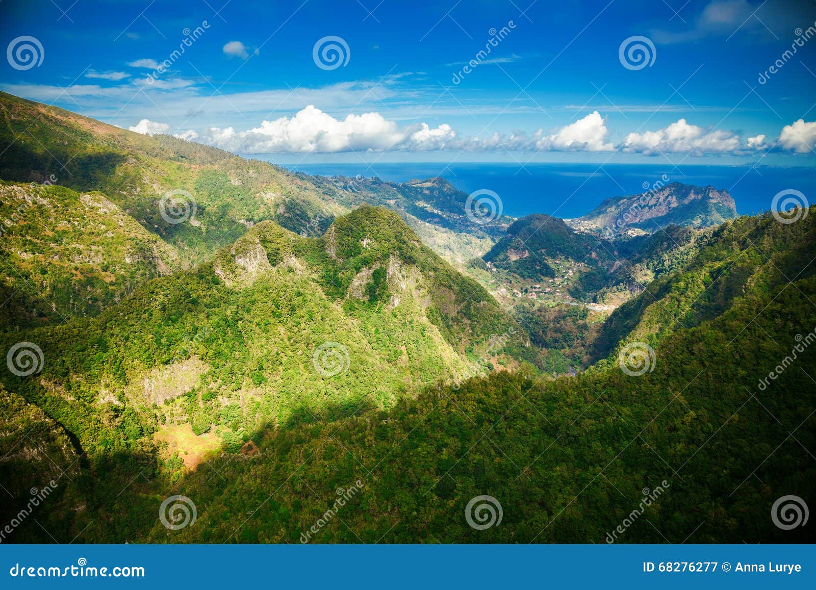 Aerial View from the Levada Balcoes Stock Image - Image of madeira ...