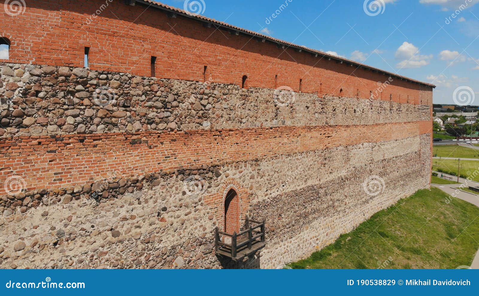 Aerial View of Lida Castle. the City of Lida. Belarus. Stock Image ...
